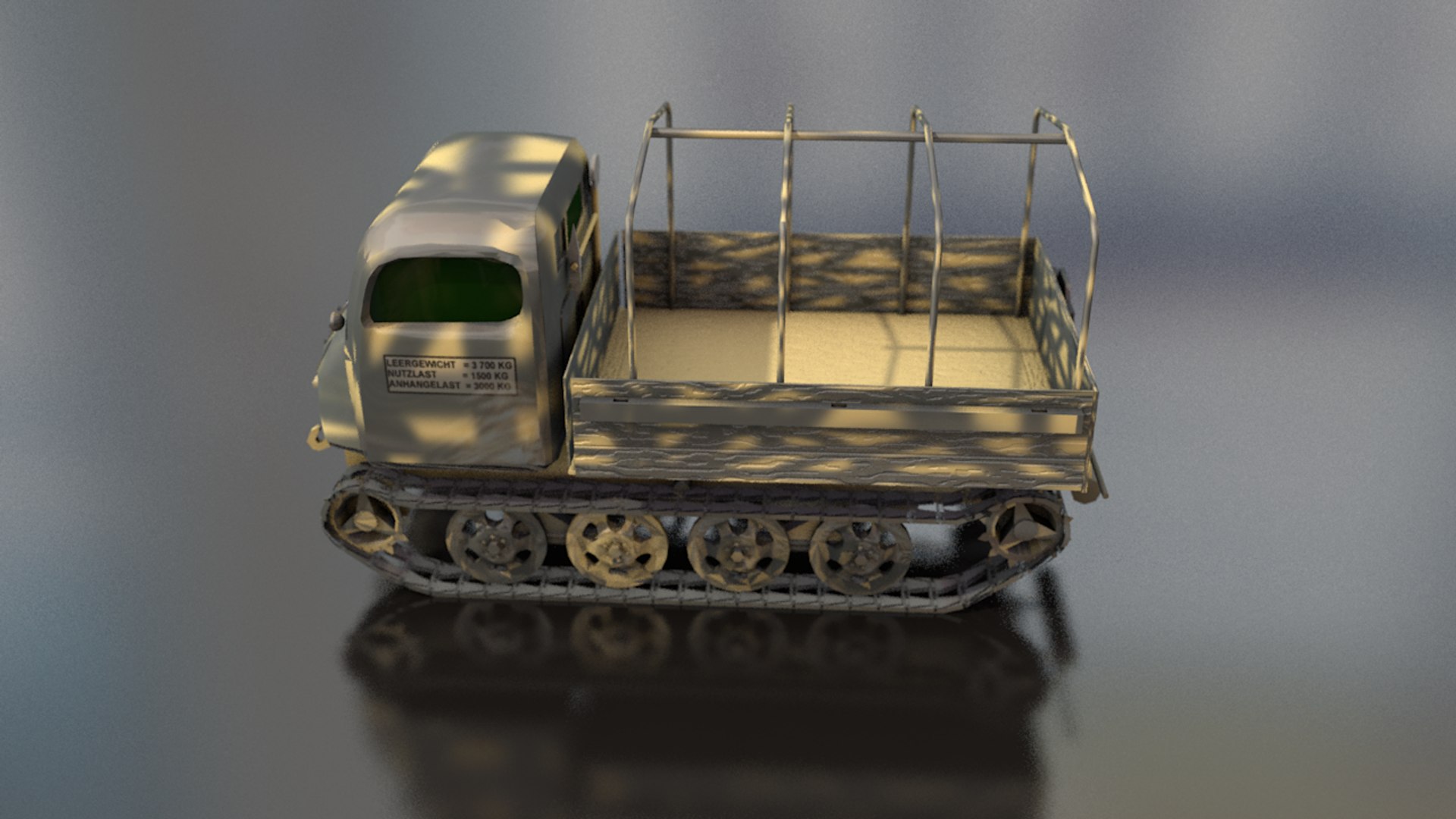 3D steyr military tractor - TurboSquid 1445726