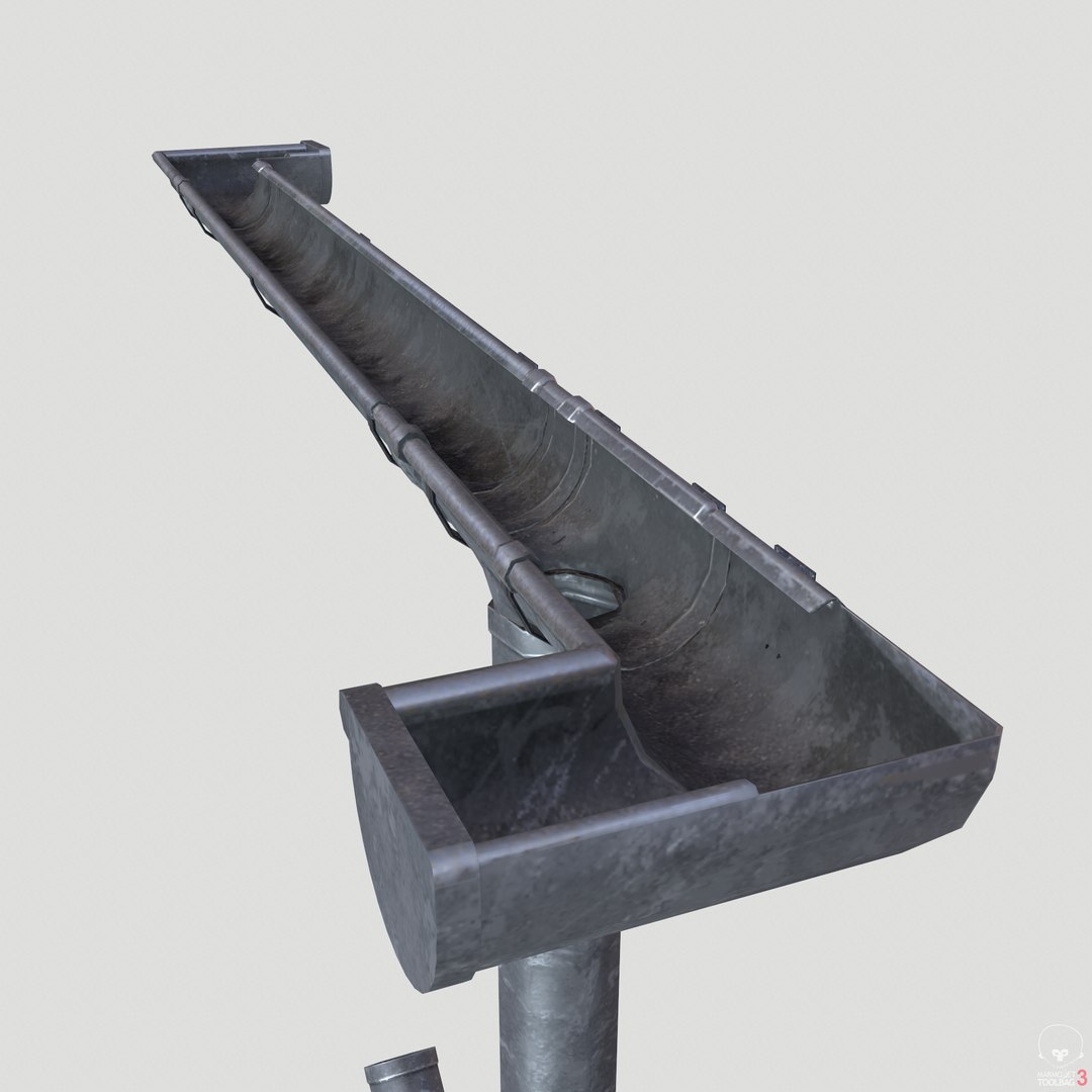 3D Pbr Steel Gutter Model - TurboSquid 1347848