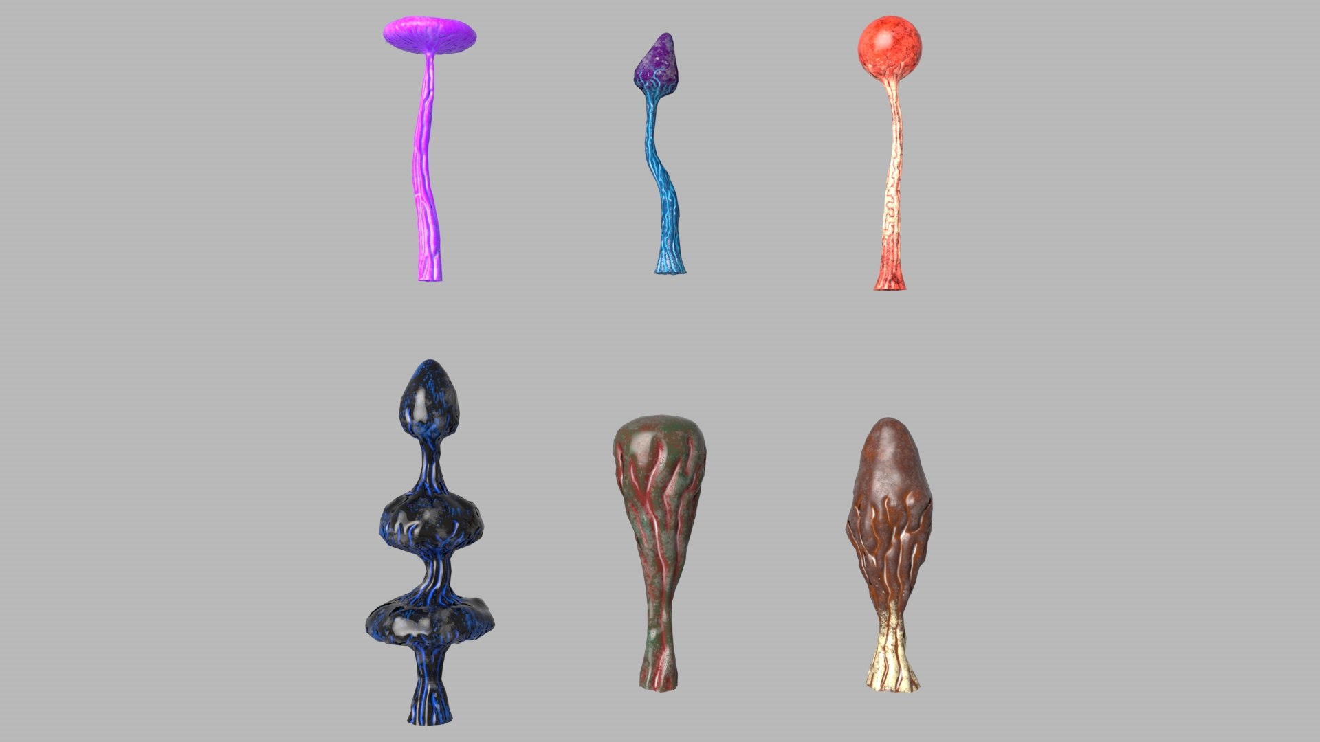 3D Alien Fungus Model - TurboSquid 1816124