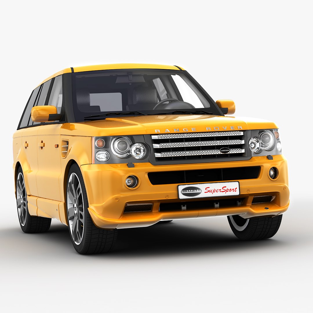 Realistic Range Rover Sport 3d Model