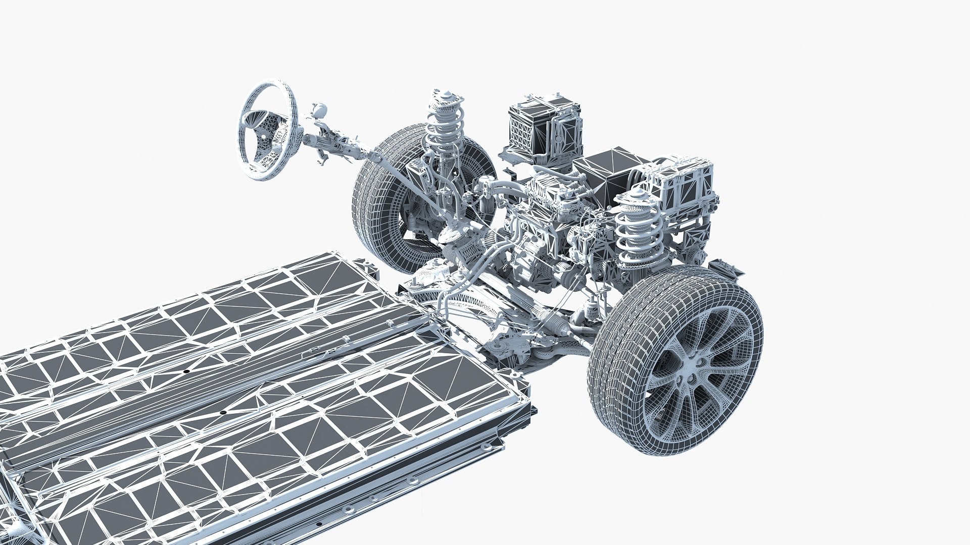 Electric Vehicle Chassis 3D Model - TurboSquid 2038419