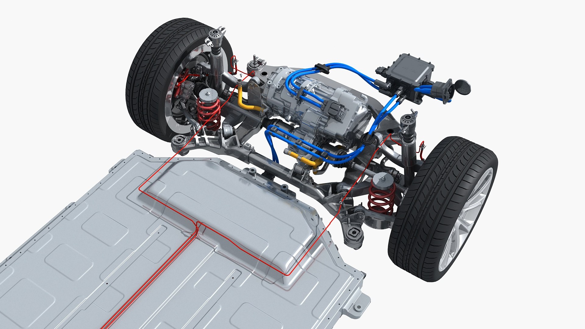 Electric Vehicle Chassis 3D Model - TurboSquid 2038419