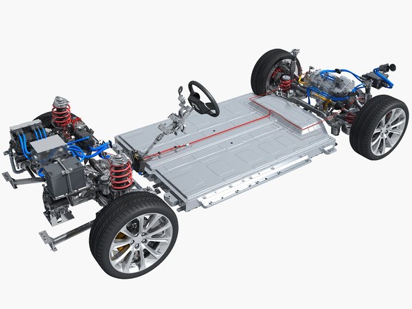Electric vehicle chassis 3D model - TurboSquid 2038419