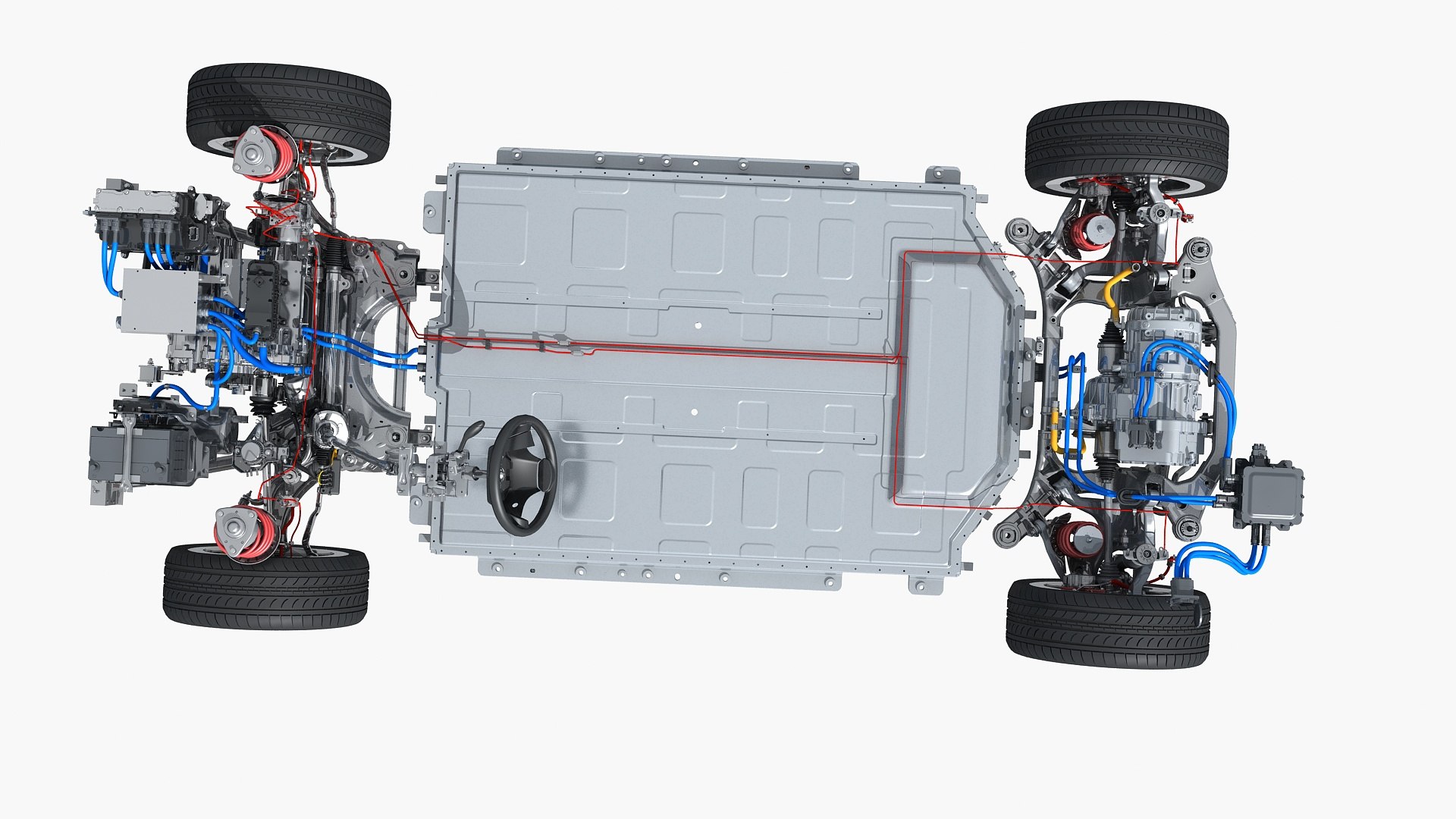 Electric Vehicle Chassis 3D Model - TurboSquid 2038419