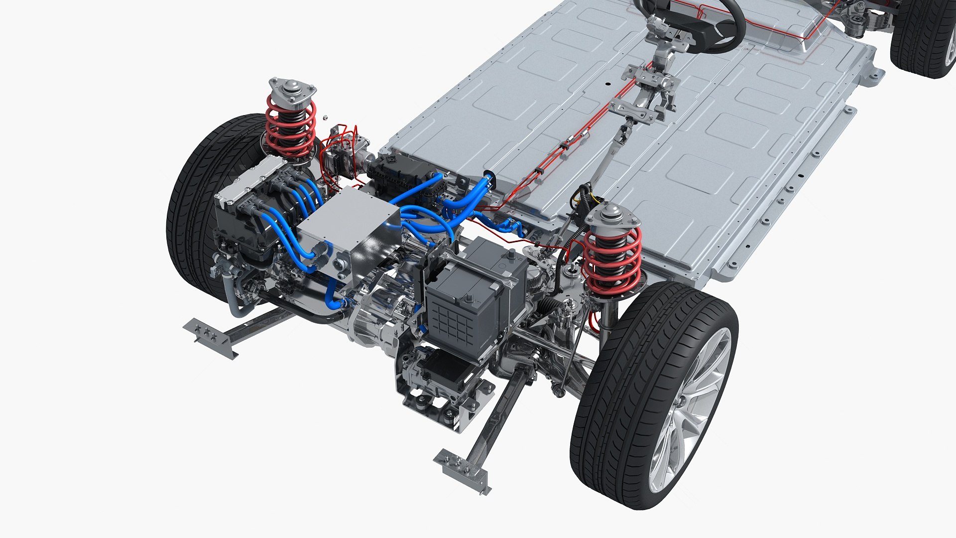 Electric Vehicle Chassis 3D Model - TurboSquid 2038419