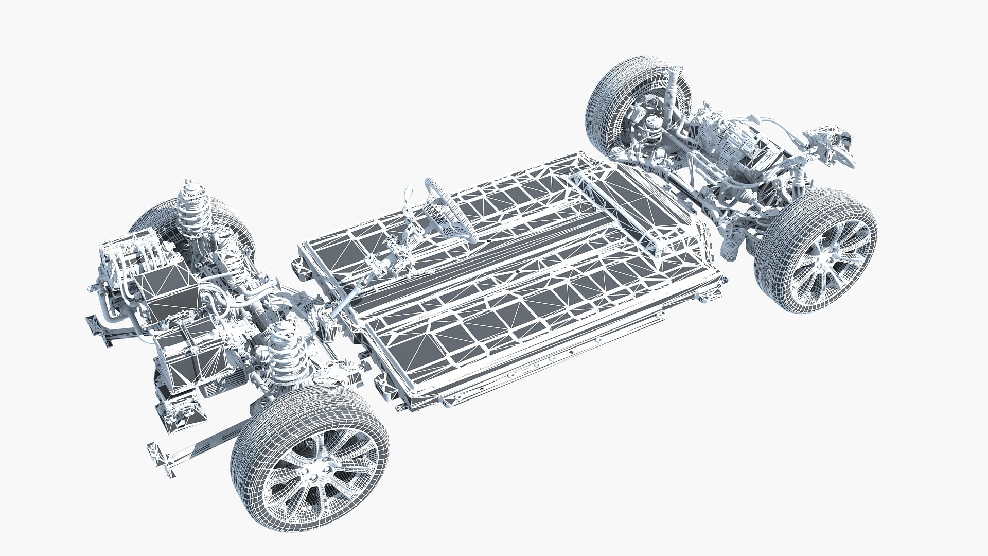 Electric Vehicle Chassis 3D Model - TurboSquid 2038419