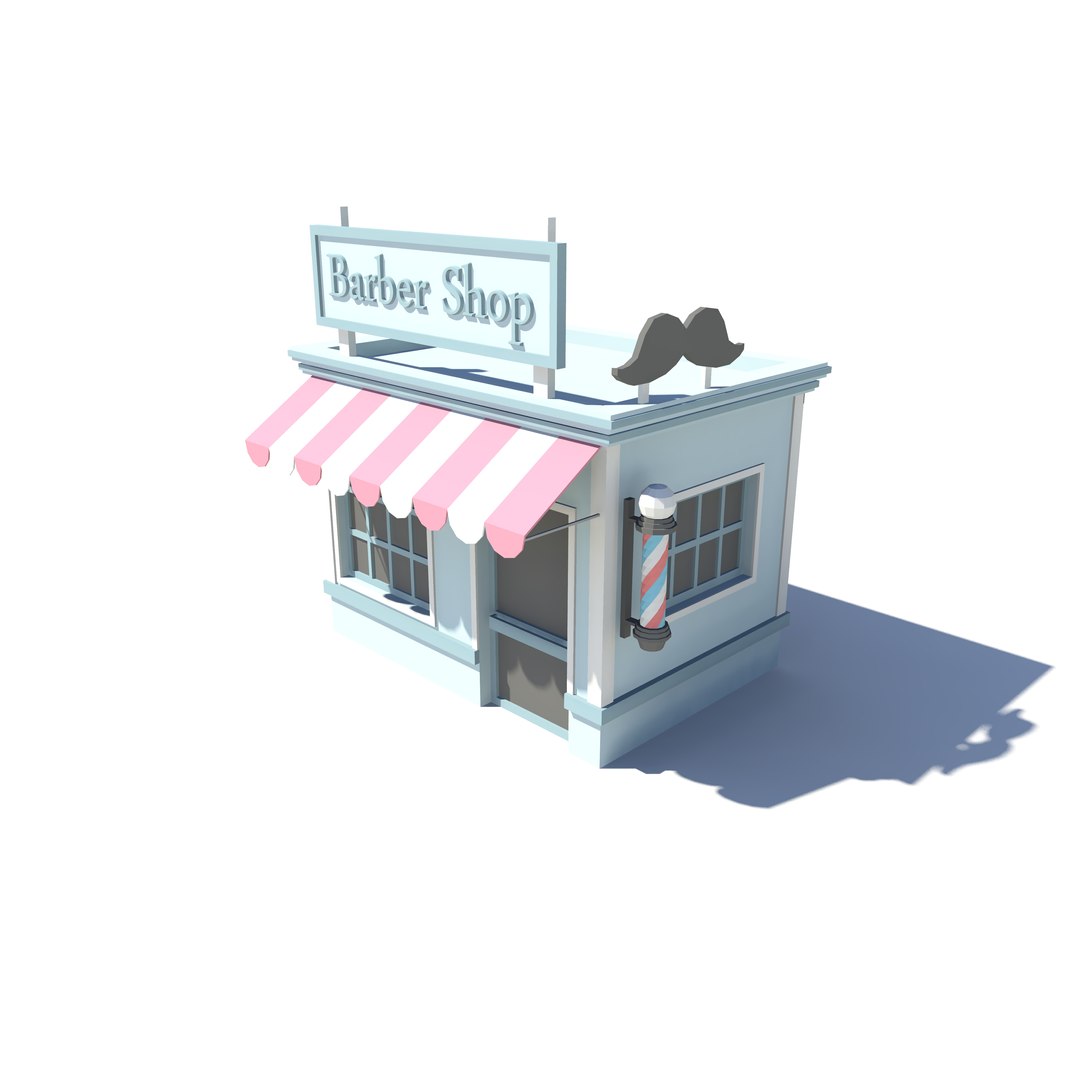 3D Barber Model - TurboSquid 1366314