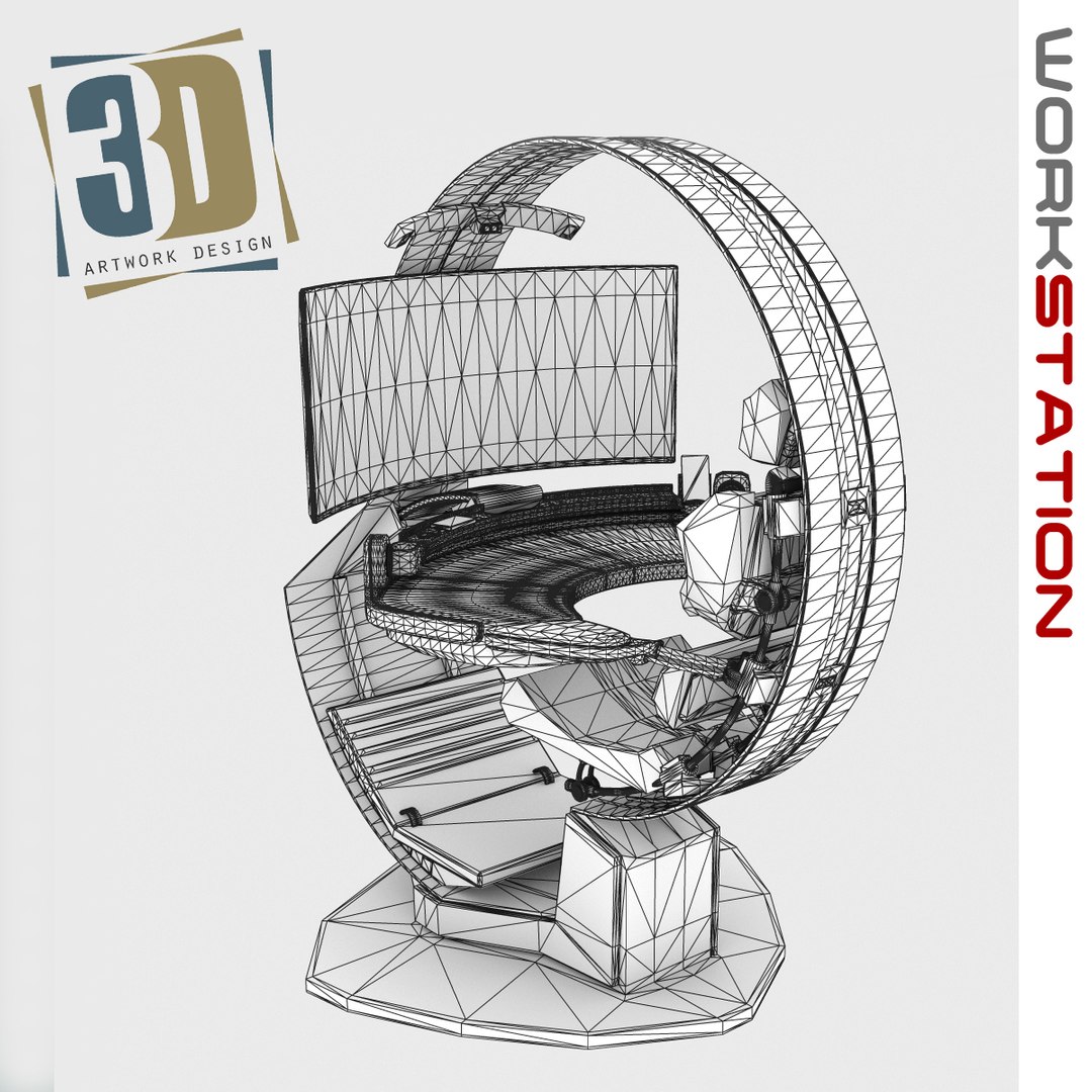 3d Model Work Workstation