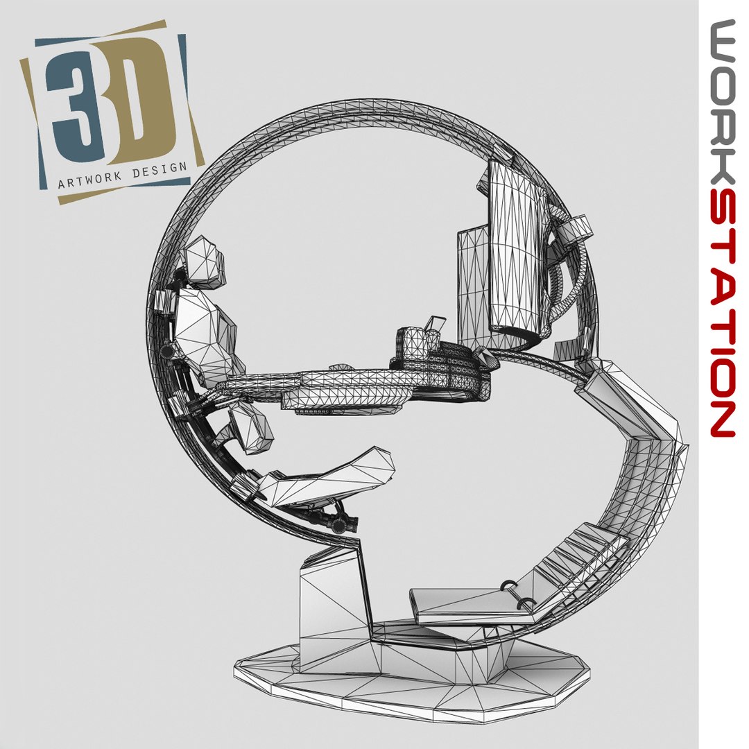 3d Model Work Workstation