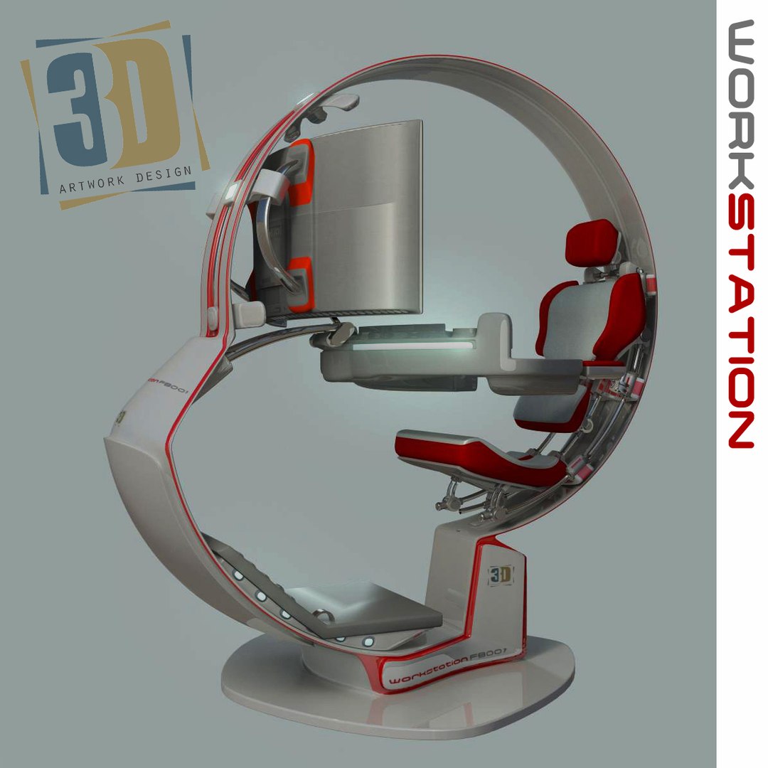 3d Model Work Workstation