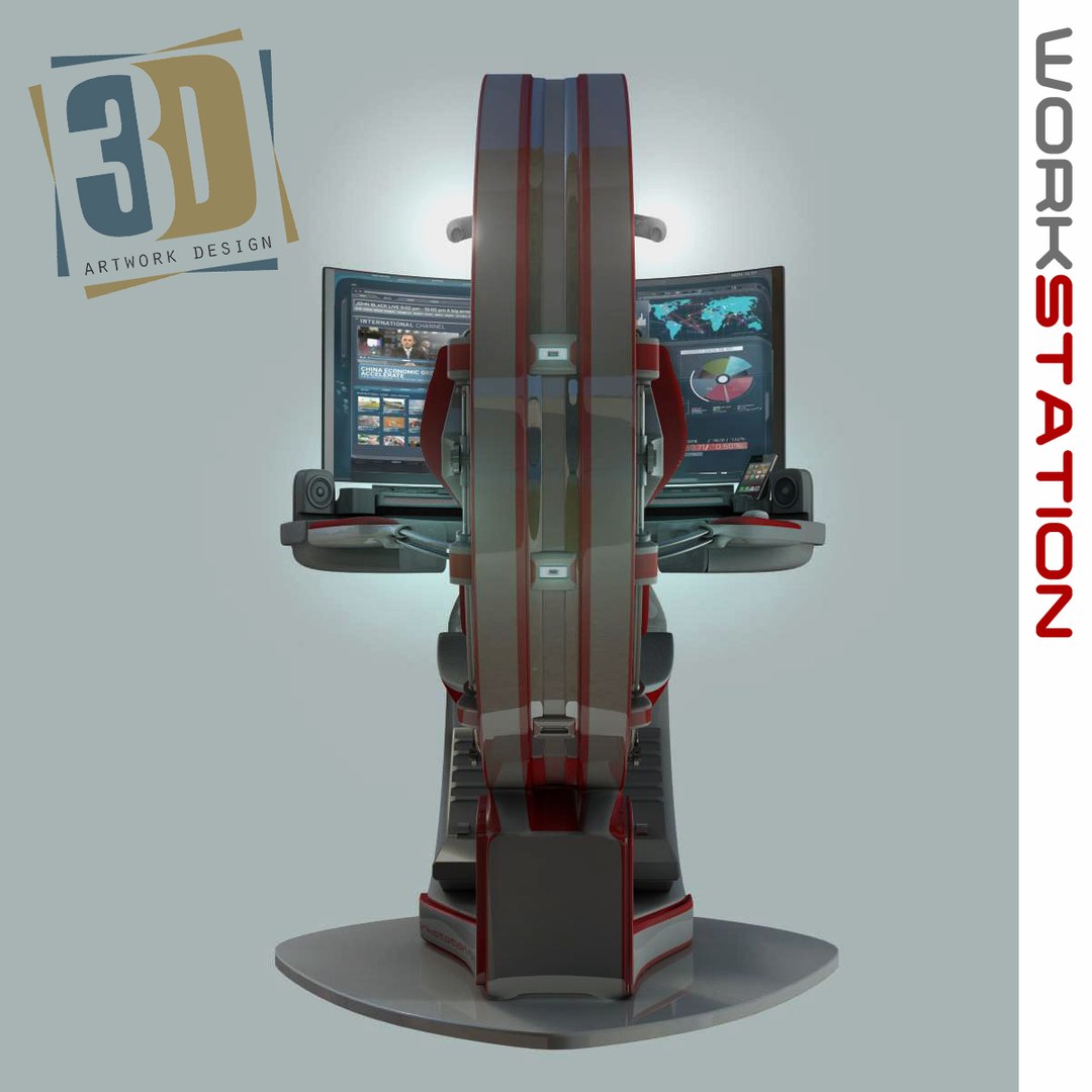 3d Model Work Workstation