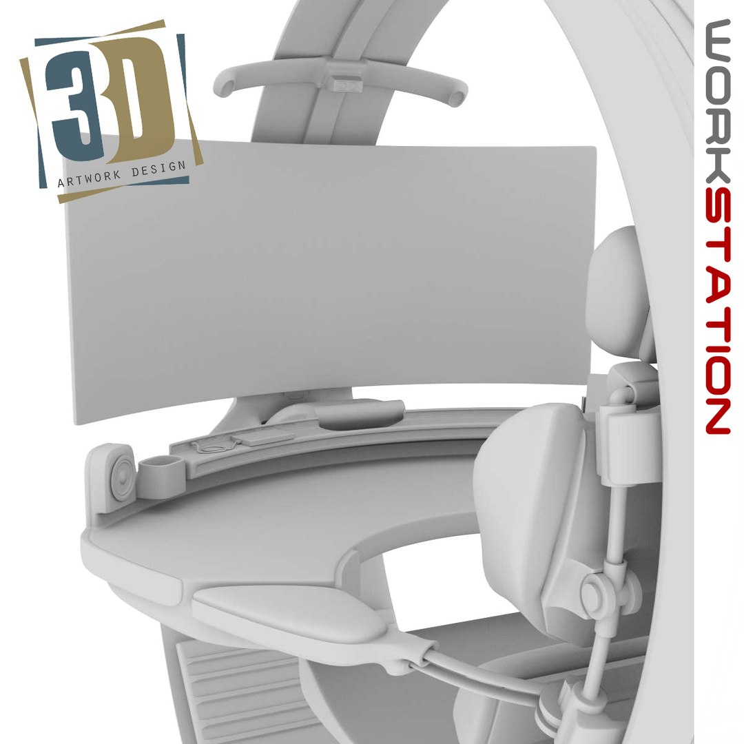 3d Model Work Workstation