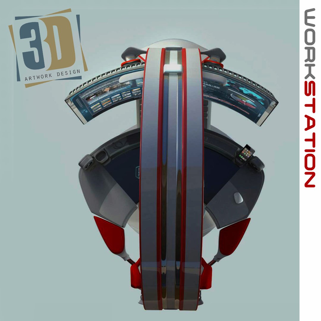 3d Model Work Workstation