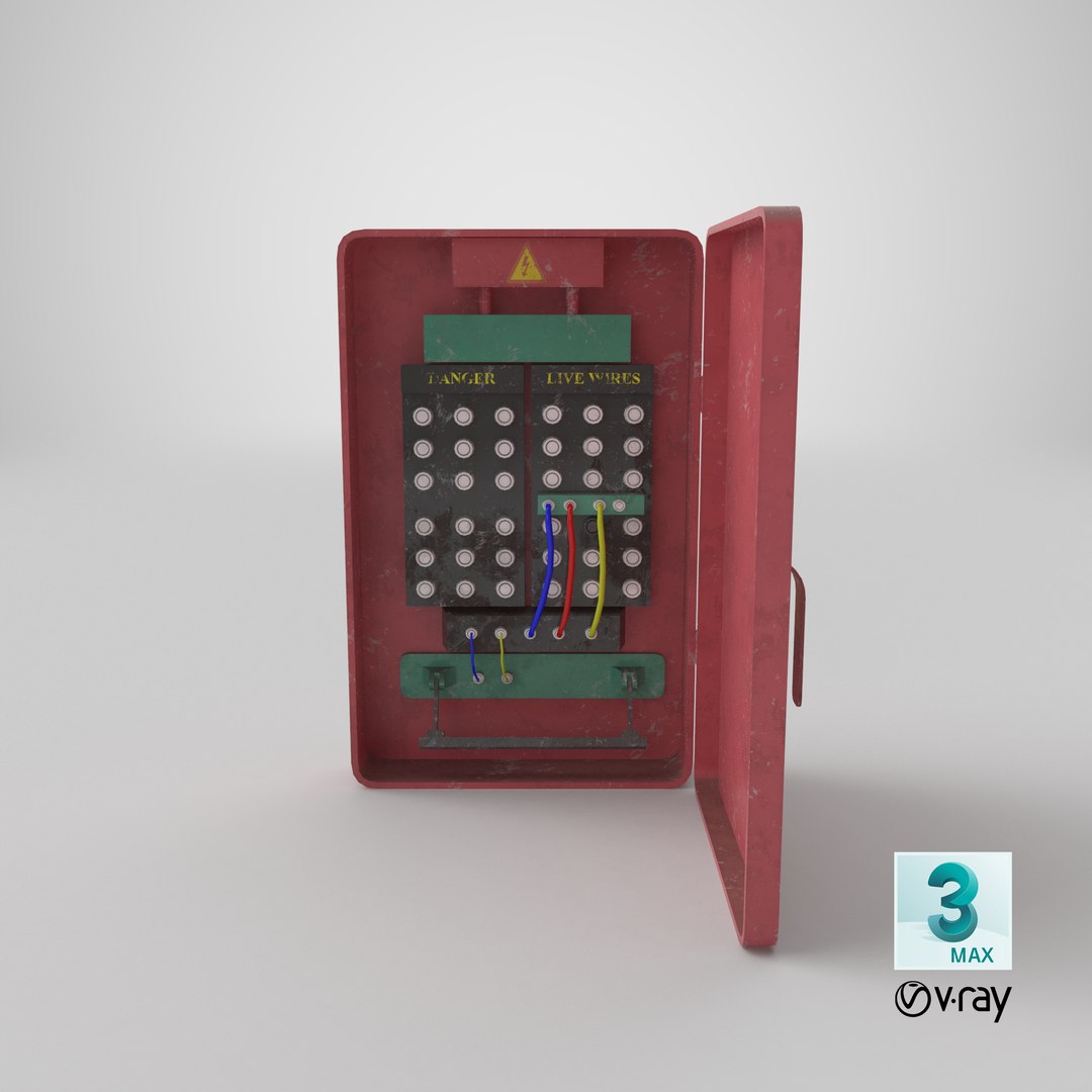 Fuse box 3D model - TurboSquid 1236794