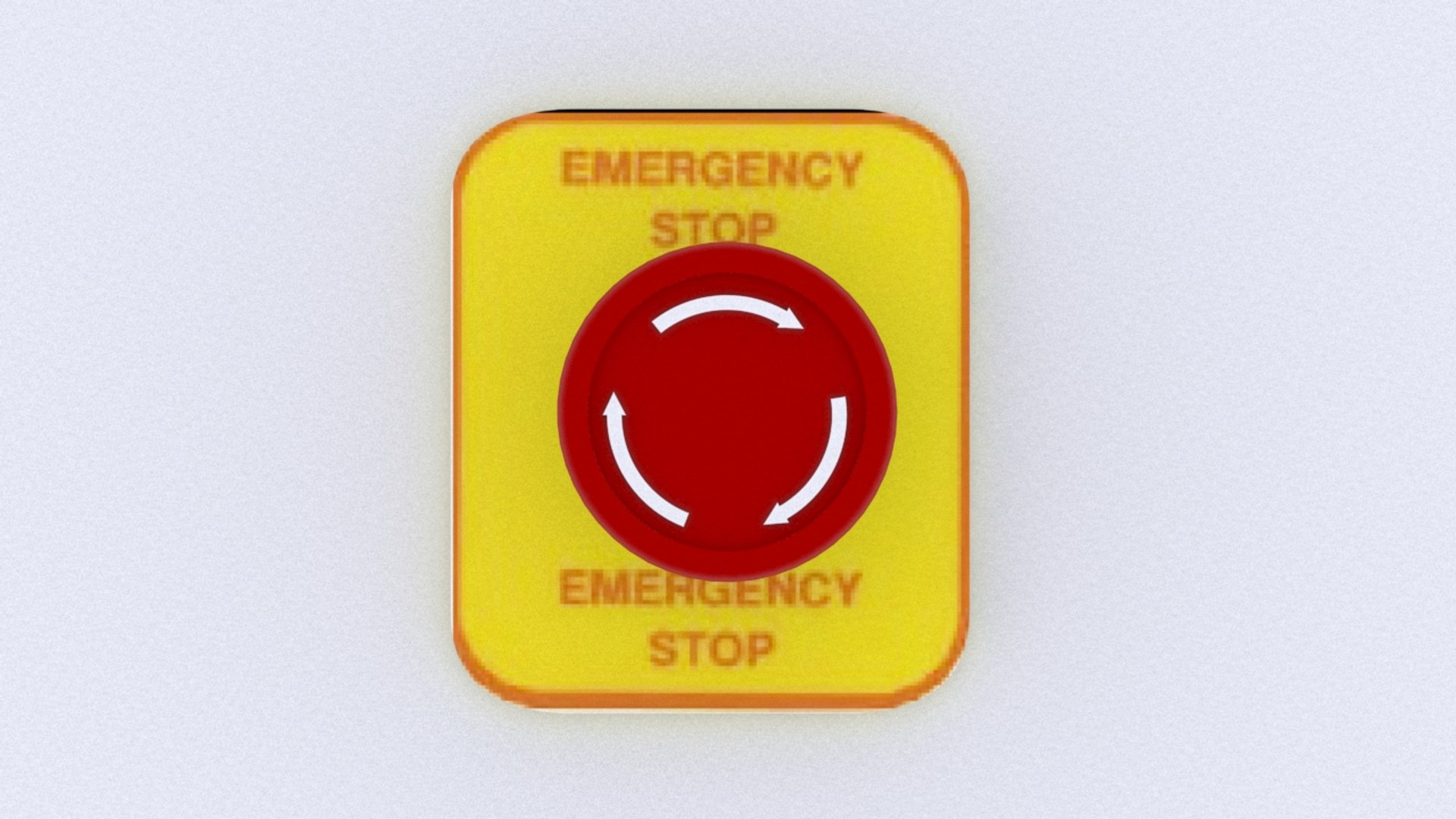 Free 3D Button Emergency - TurboSquid 1326689