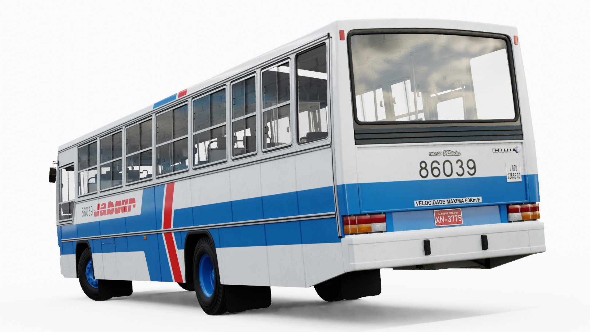 3D Model 1989 Caio Padron Vitoria Jabour MB OF-1315 - TurboSquid 2027649