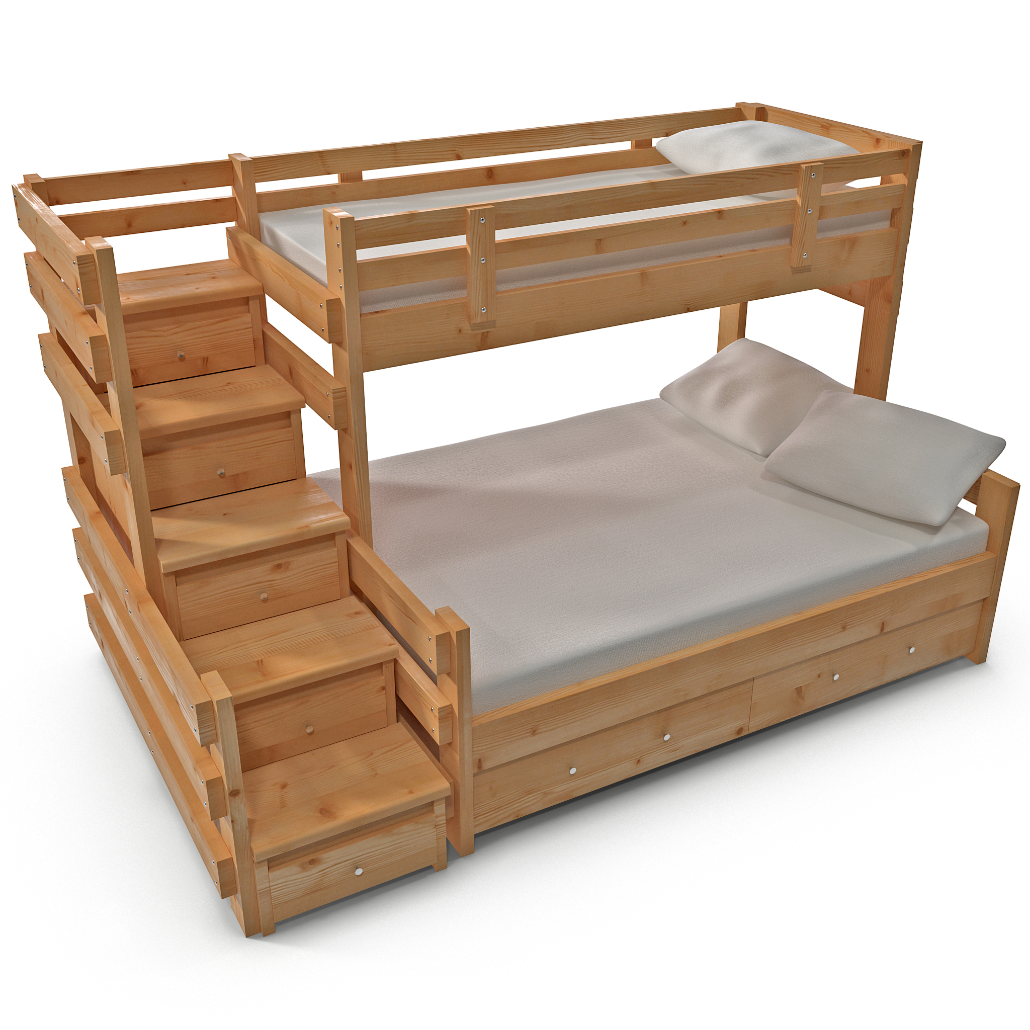 3d bunk bed model