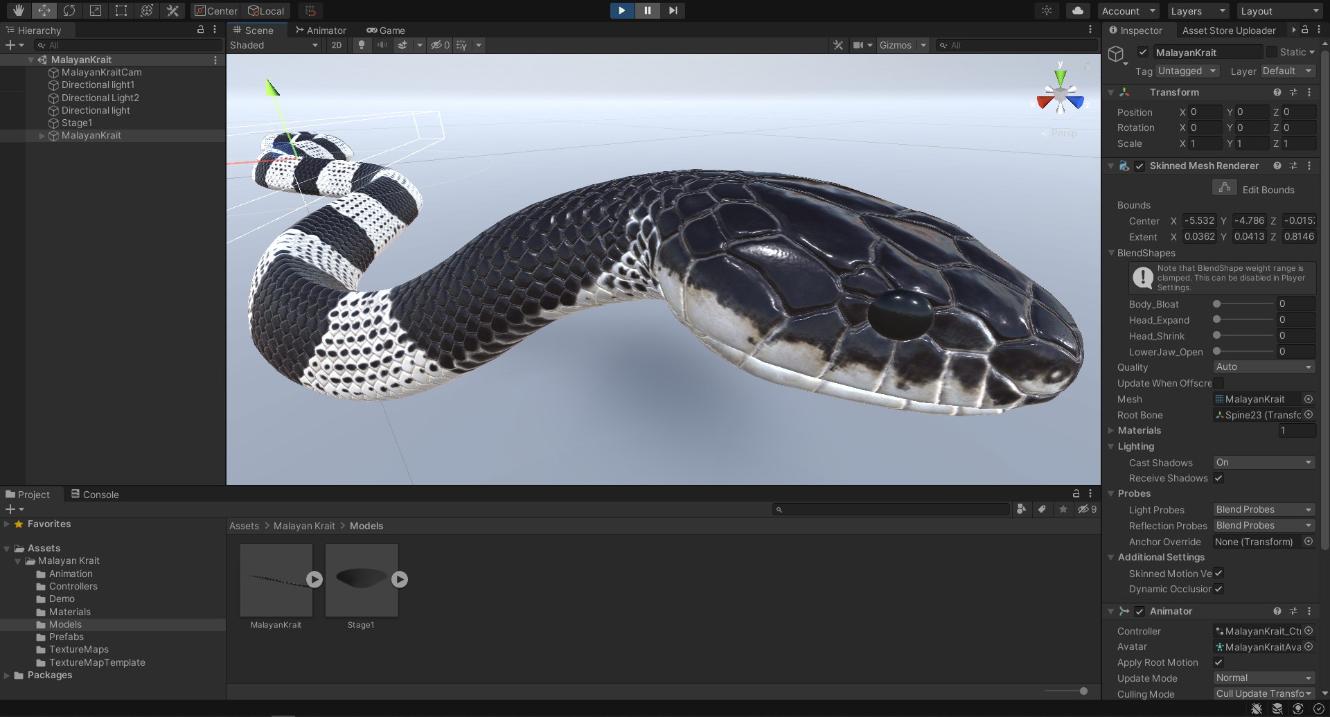 Animated Malayan Krait 3D - TurboSquid 1950271