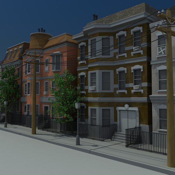 Brownstone 3D Models for Download | TurboSquid