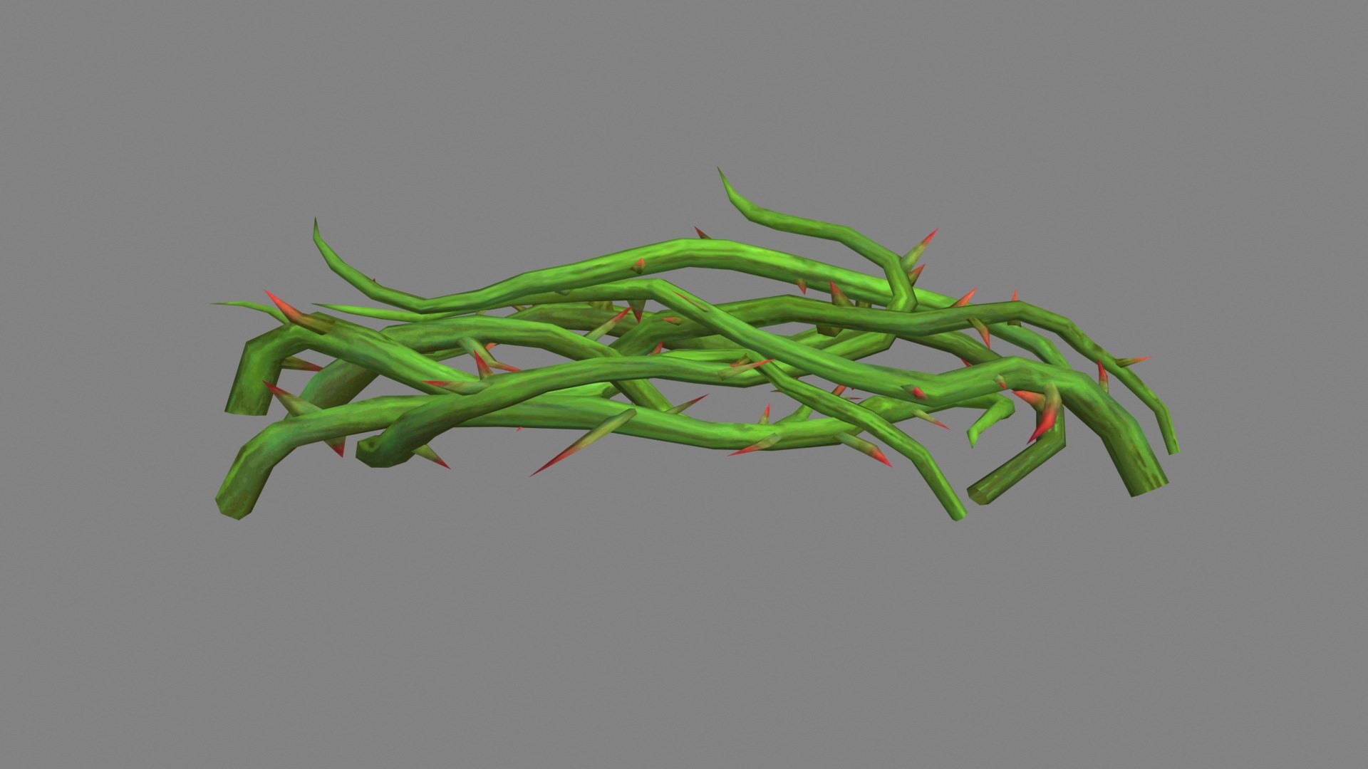 Cartoon Thorns Bushes - Thorny Plants 3D Model - TurboSquid 2259597