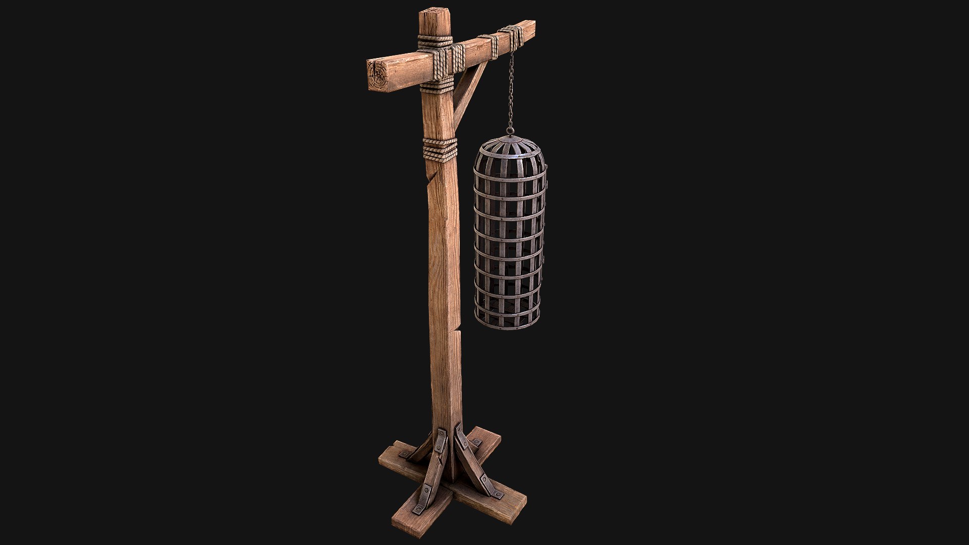 3D Hanging Torture Cage - TurboSquid 1988438