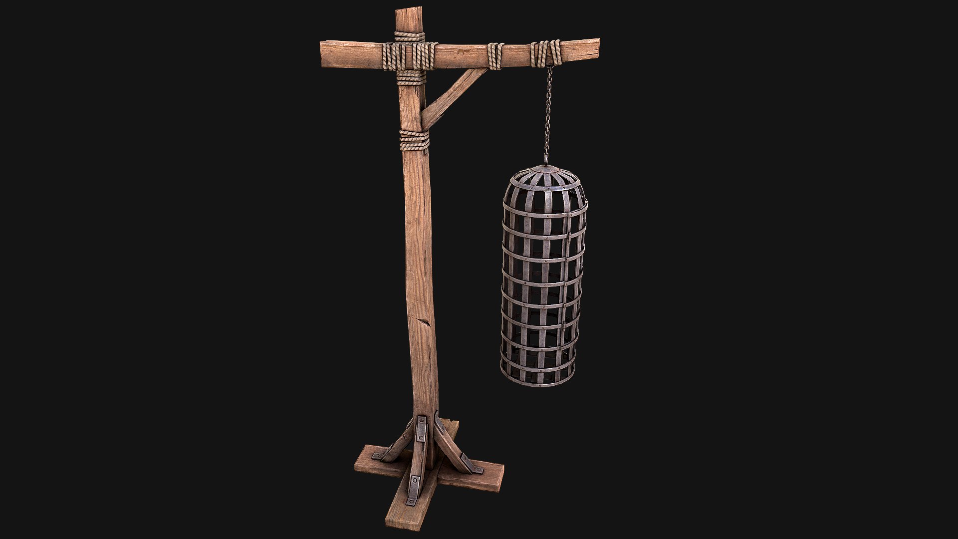 3D Hanging Torture Cage - TurboSquid 1988438