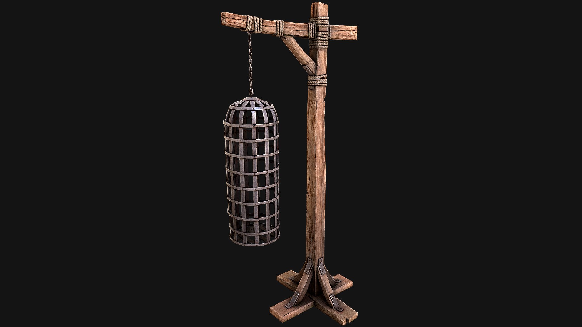 3D Hanging Torture Cage - TurboSquid 1988438