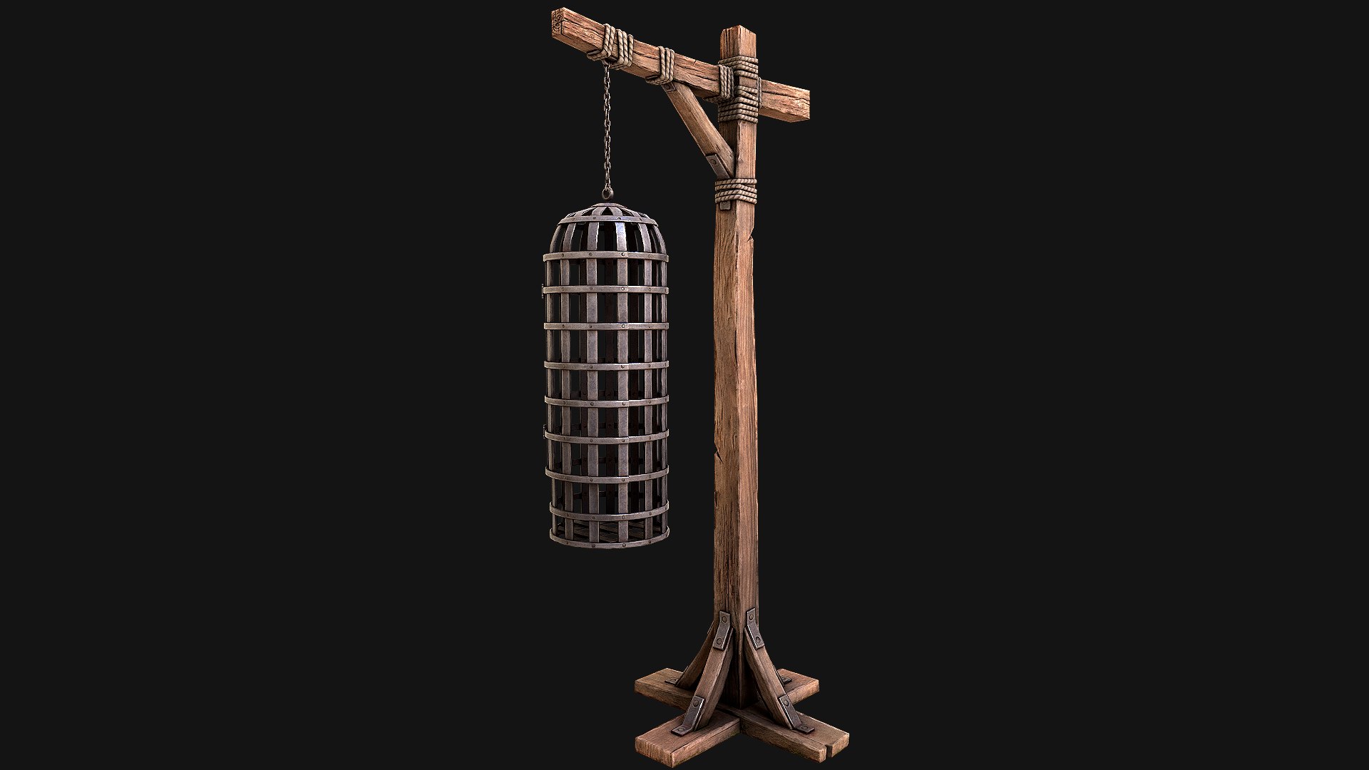 3D Hanging Torture Cage - TurboSquid 1988438