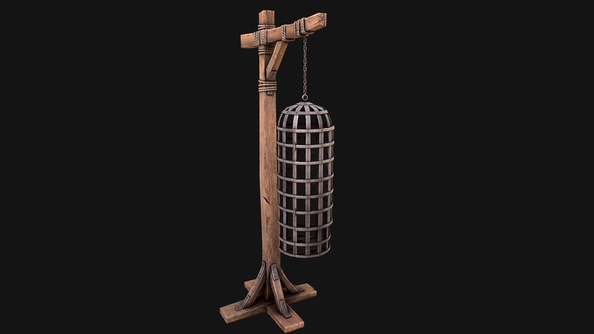 3D Hanging Torture Cage - TurboSquid 1988438