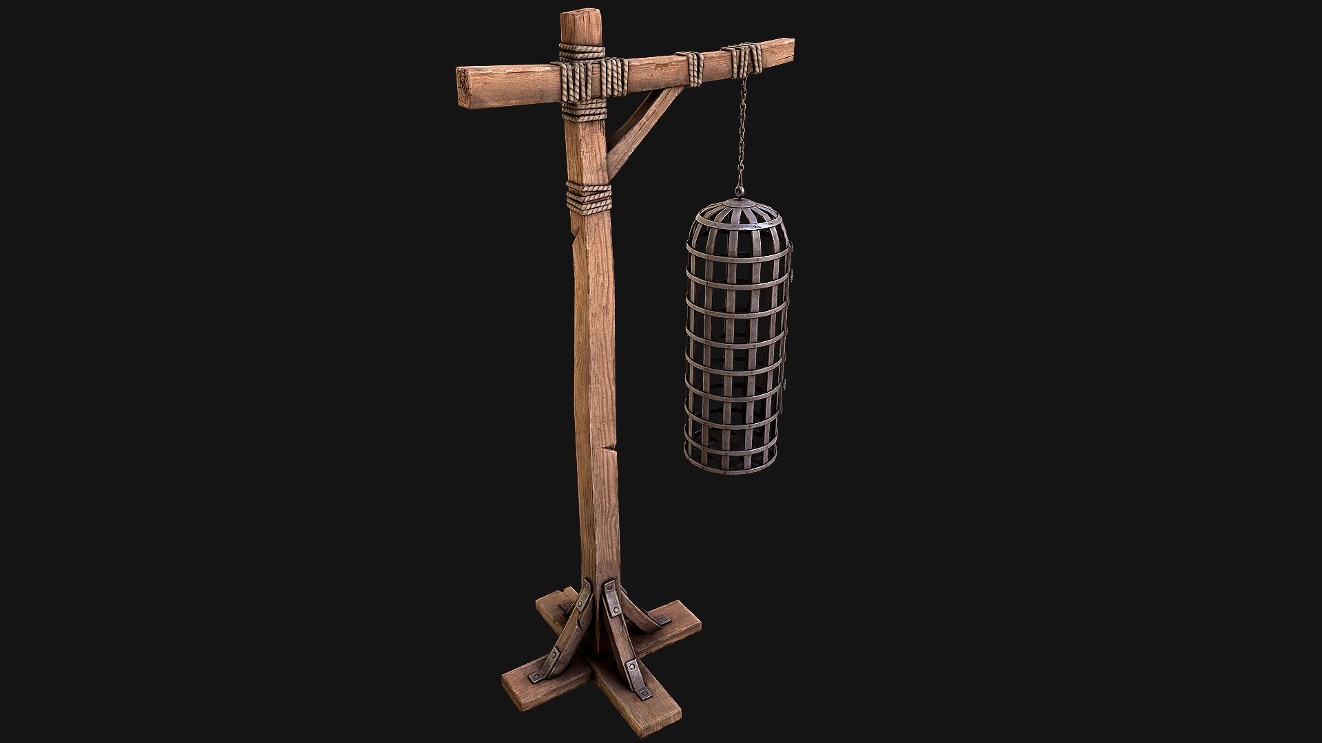 3D Hanging Torture Cage - TurboSquid 1988438