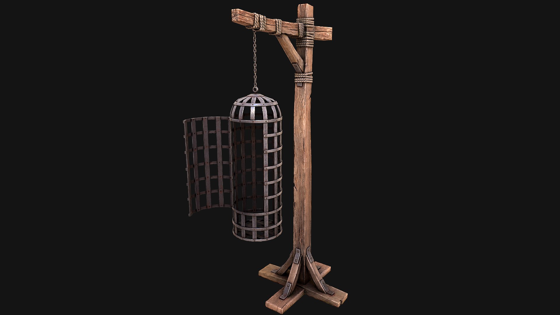 3D Hanging Torture Cage - TurboSquid 1988438