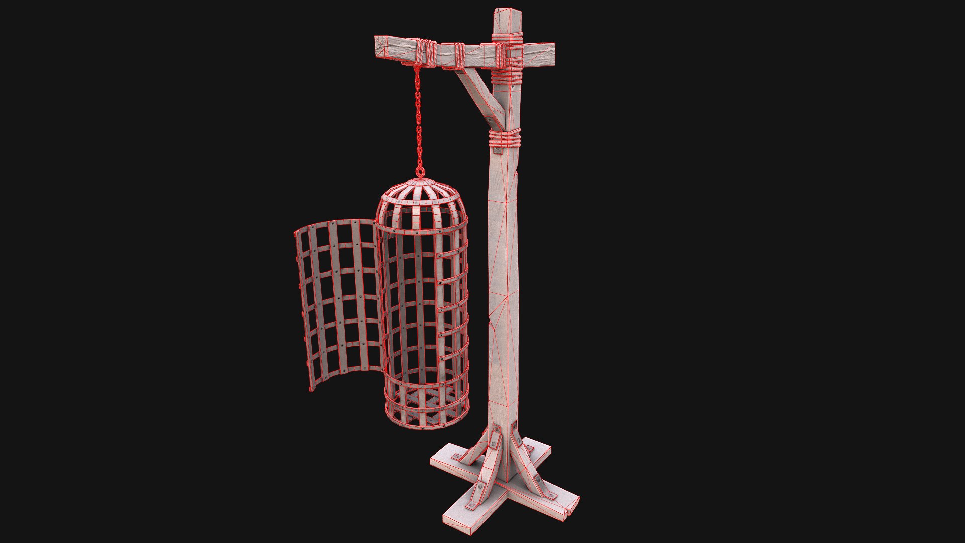 3D Hanging Torture Cage - TurboSquid 1988438