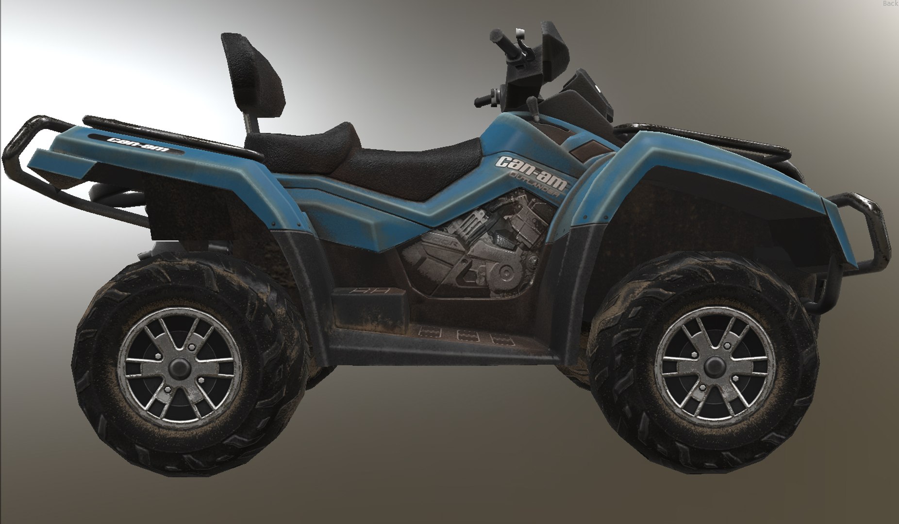 Quad Bike 3d Model
