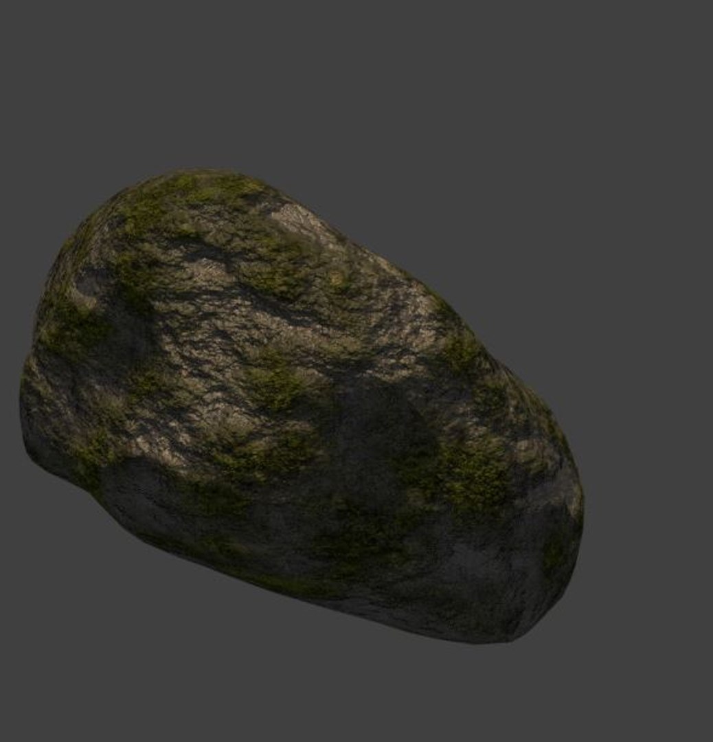 moss rock 3d model
