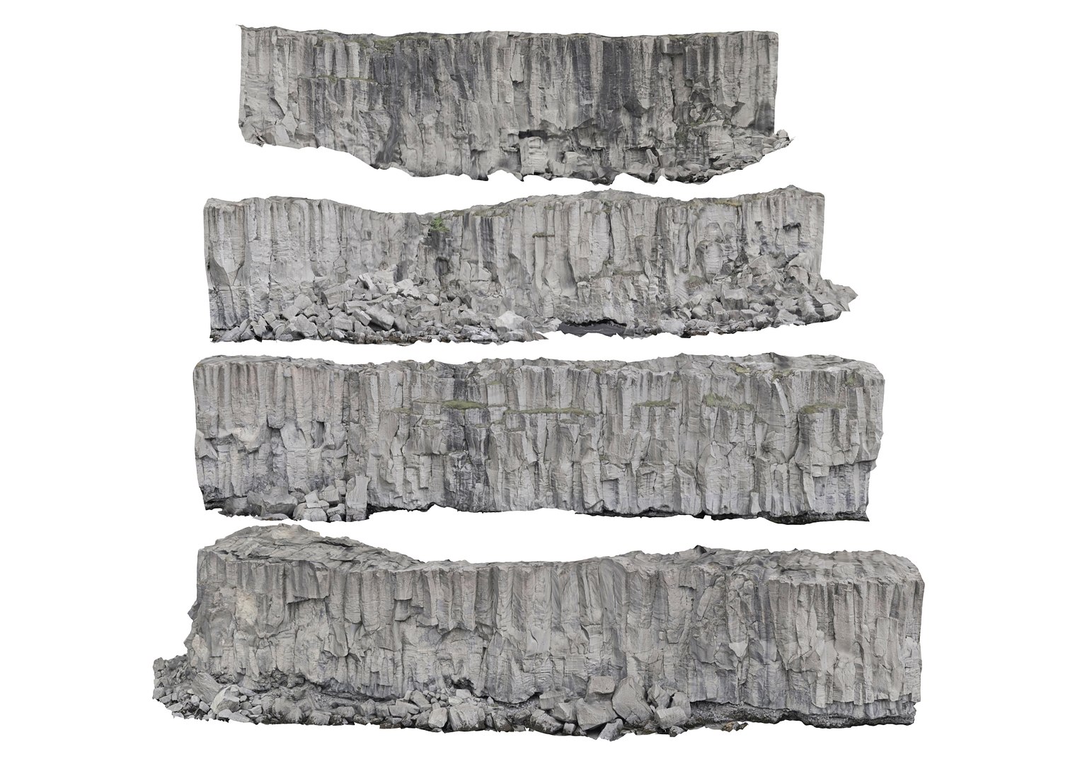 Iceland Basalt Cliff Pack 3D - TurboSquid 1606238