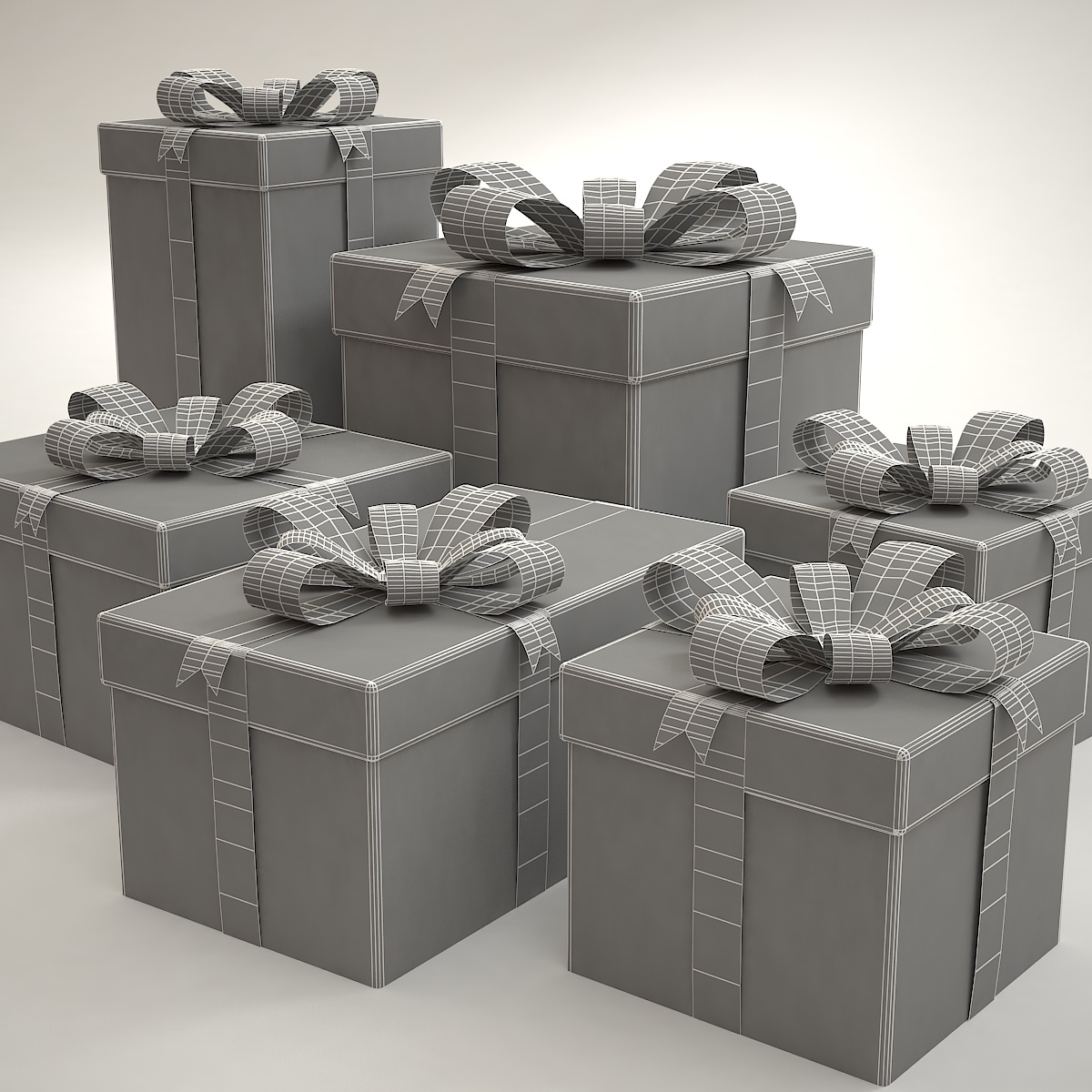 3d max gift box