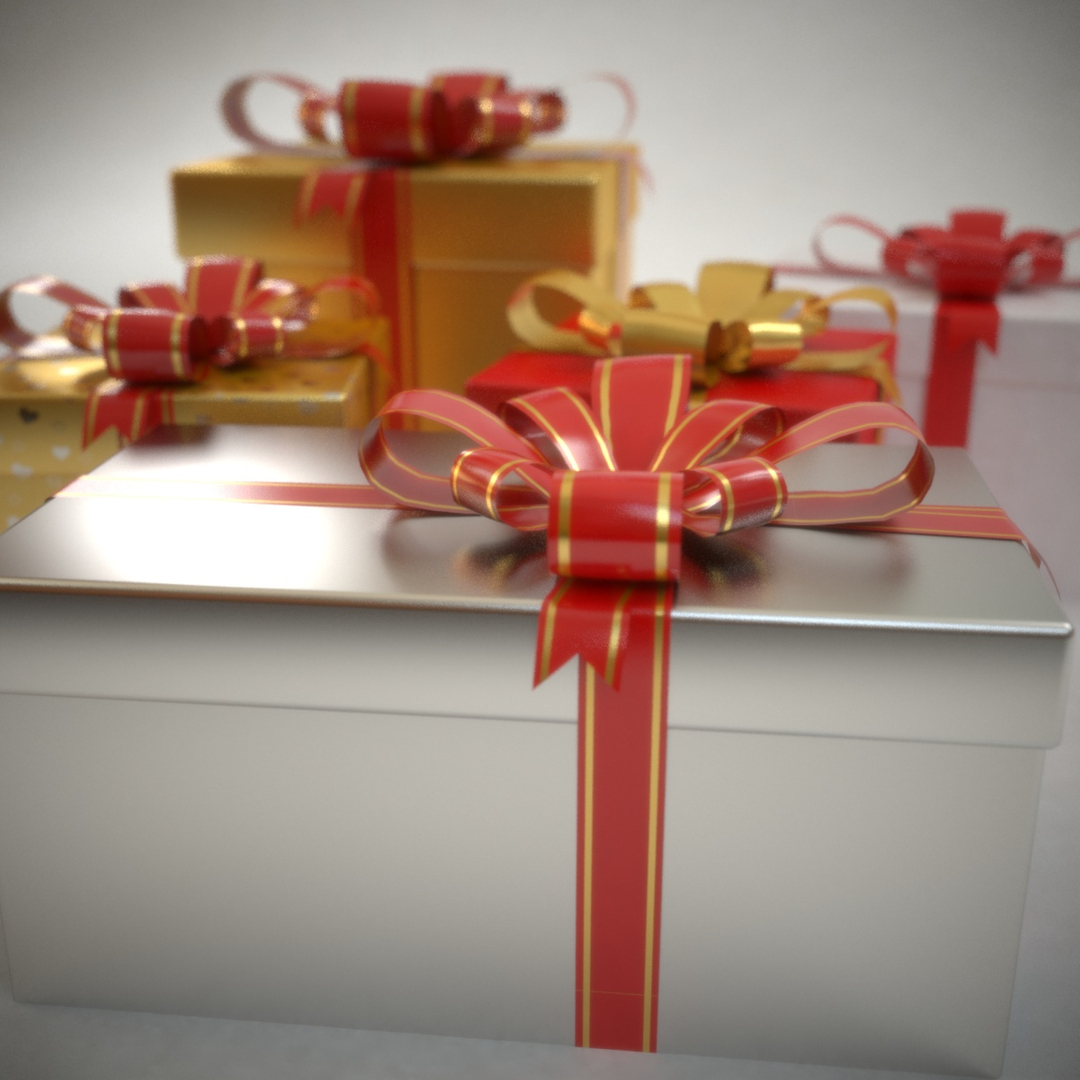 3d max gift box