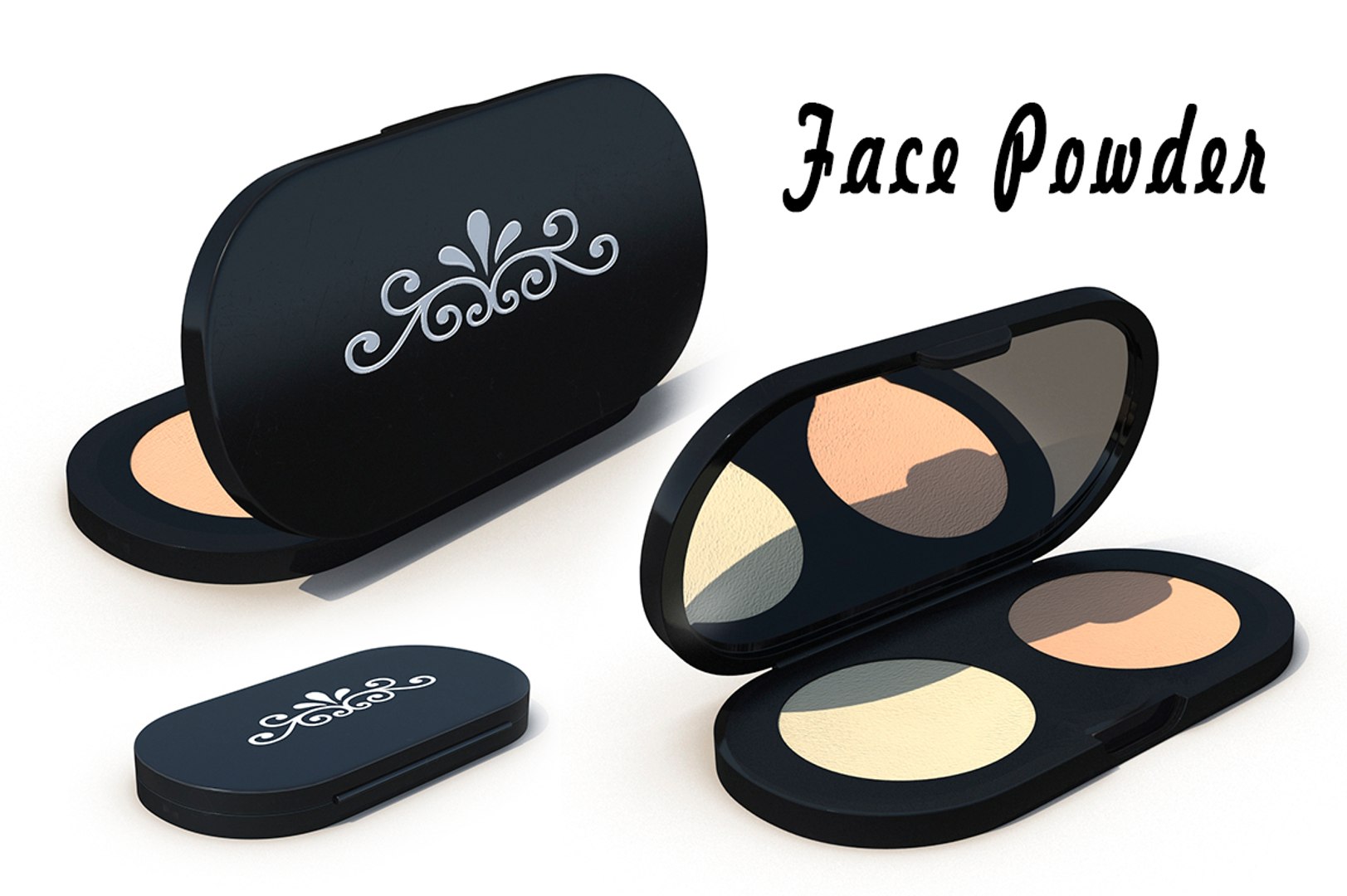 3d Model Face Powder