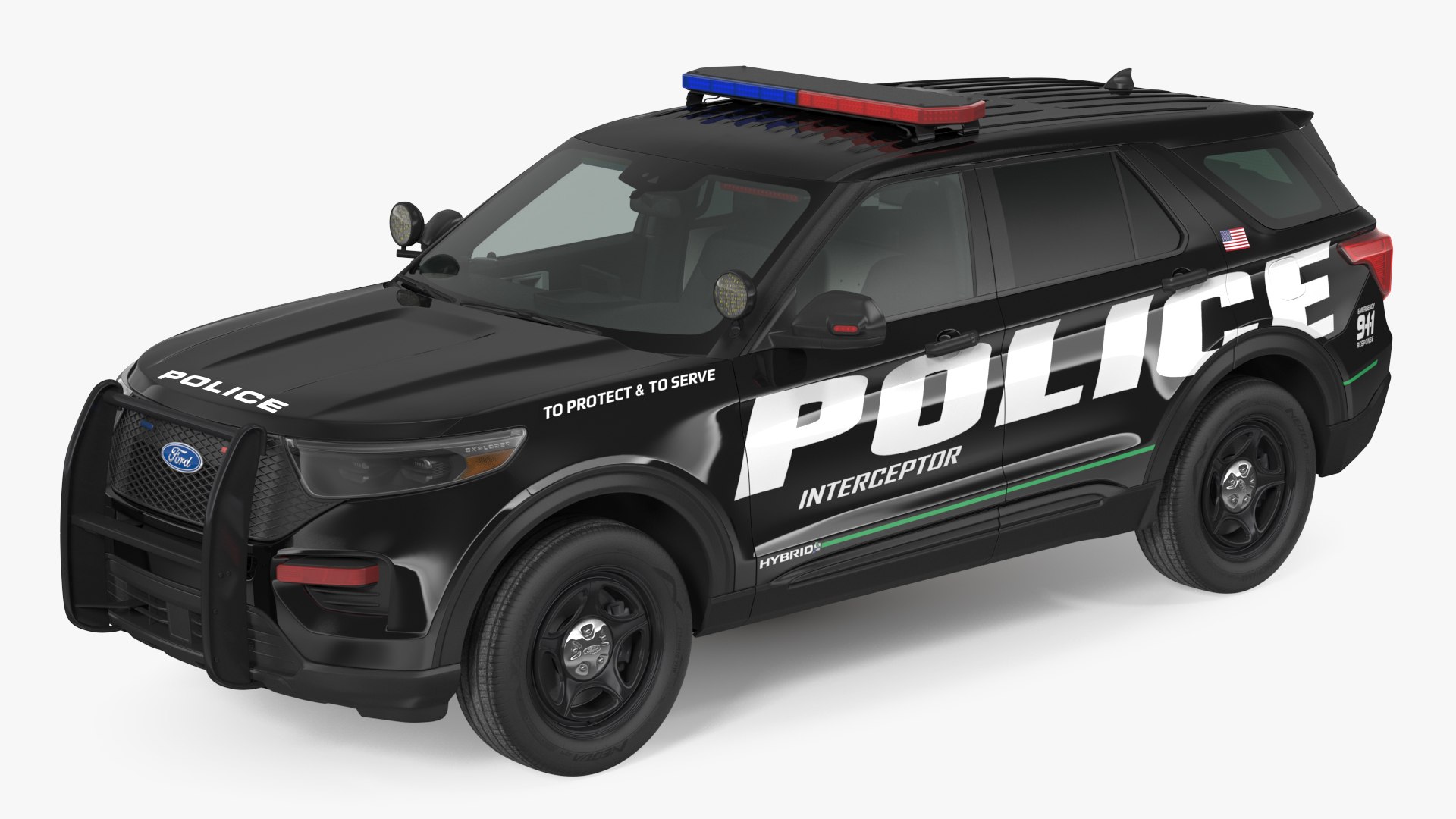 Ford Police Interceptor Utility Hybrid AWD Rigged 3D - TurboSquid 1755970