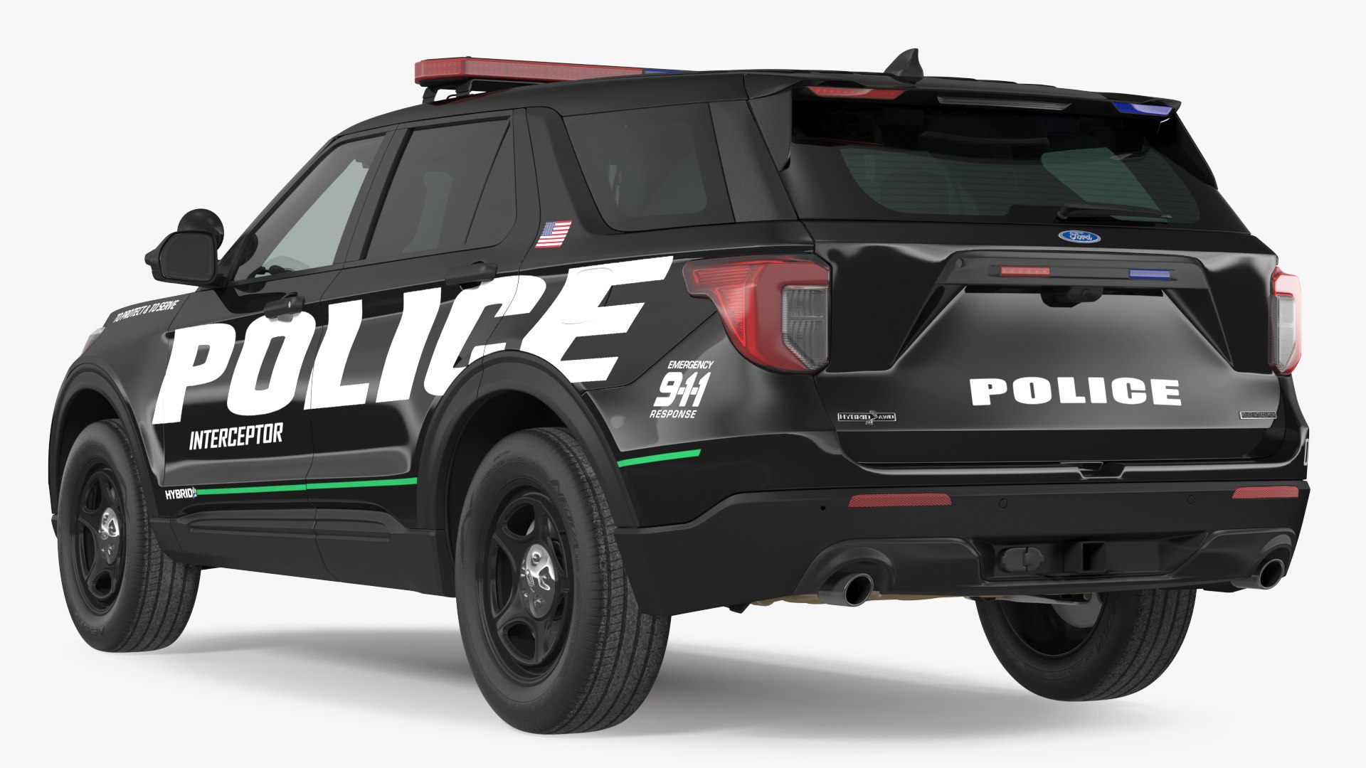 Ford Police Interceptor Utility Hybrid AWD Rigged 3D - TurboSquid 1755970