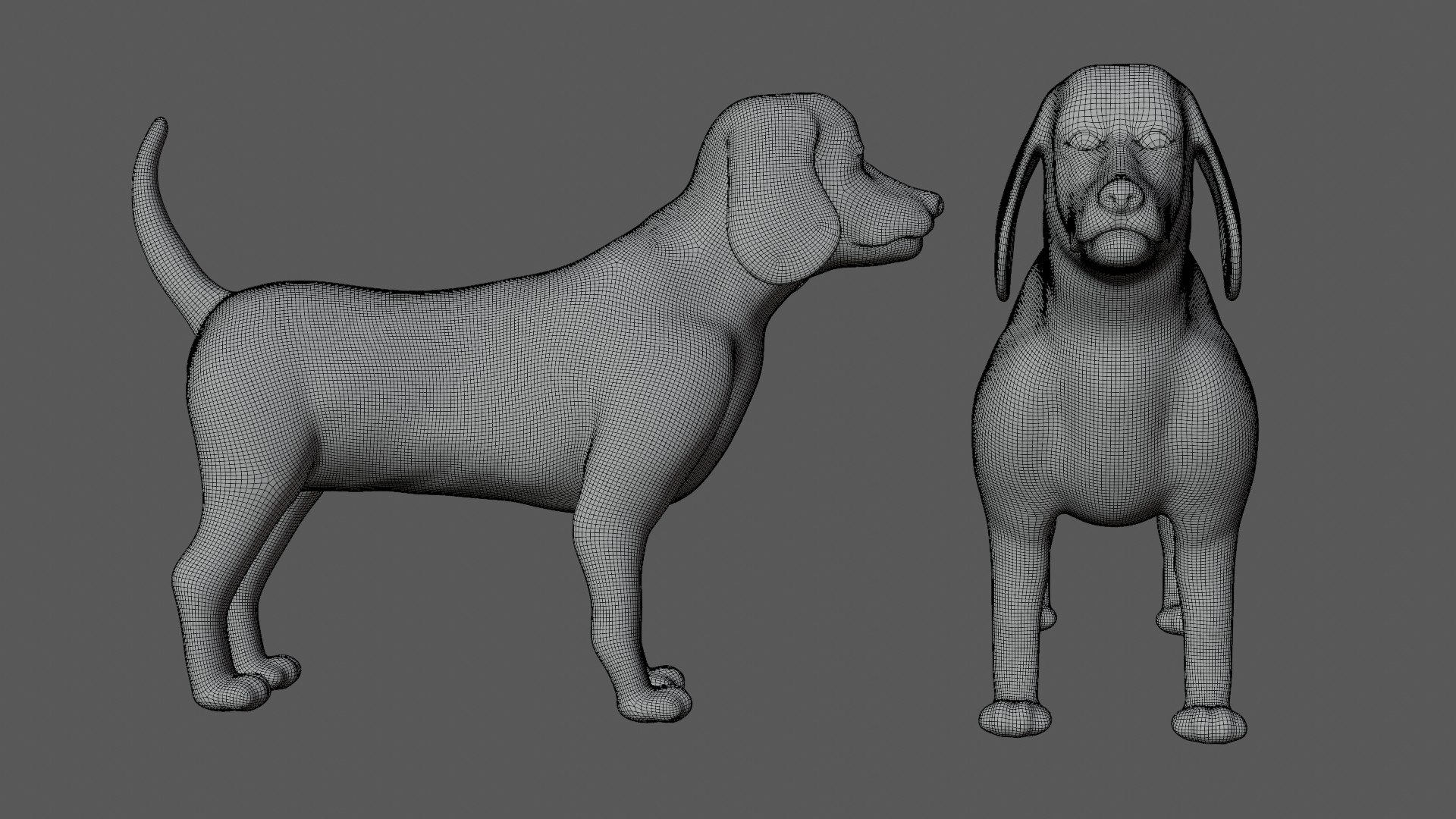 Fully Rigged Low Poly Beagle Model - TurboSquid 1738596