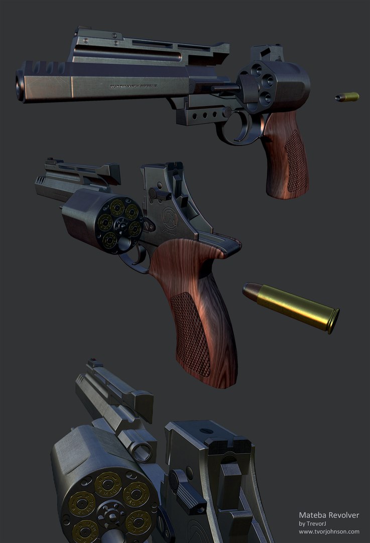 Mateba Revolver 3d Ma