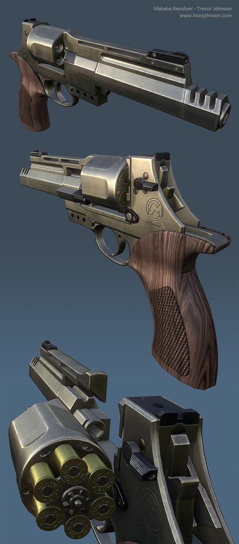 Mateba Revolver 3d Ma