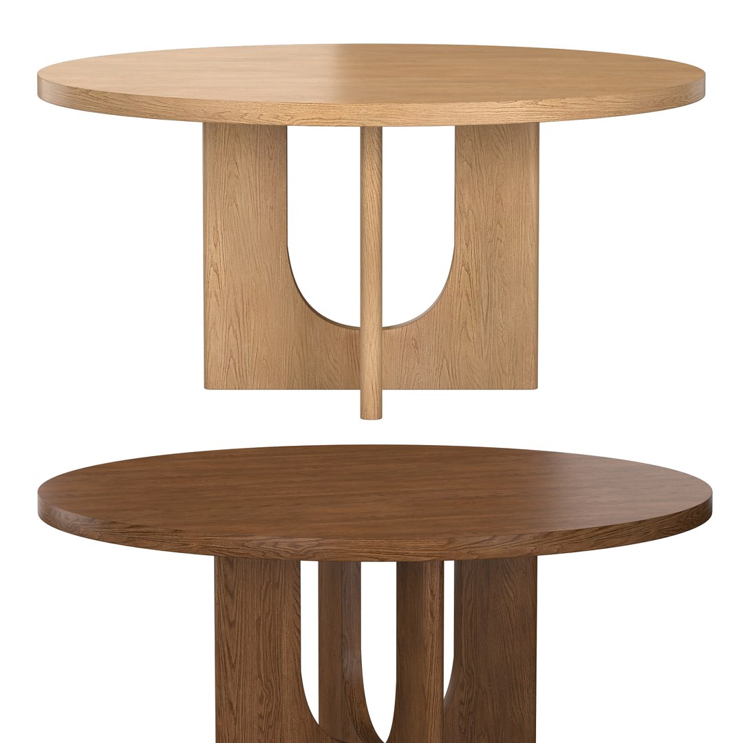3D Model BRETON ROUND DINING TABLE - TurboSquid 1972129