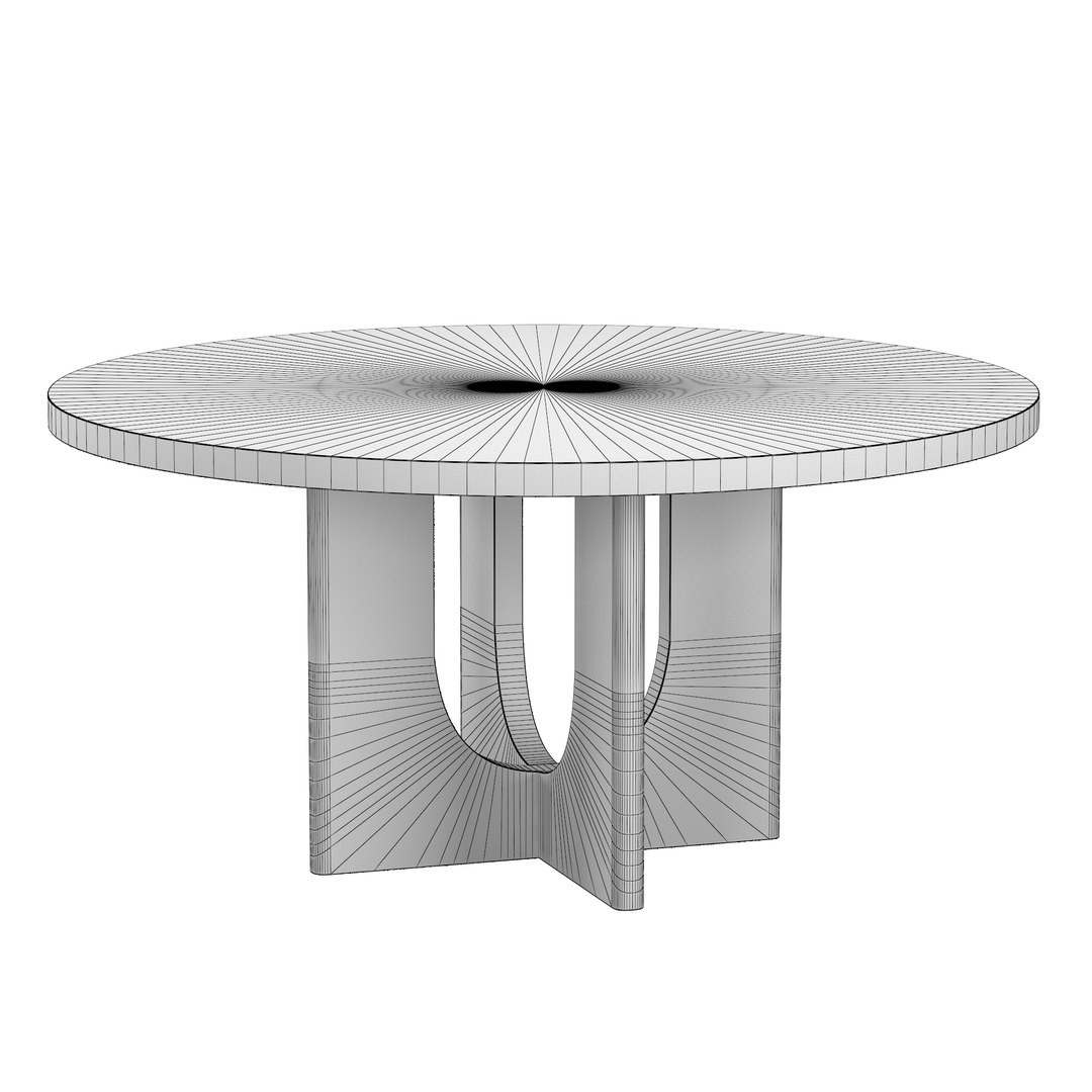 3D Model BRETON ROUND DINING TABLE - TurboSquid 1972129