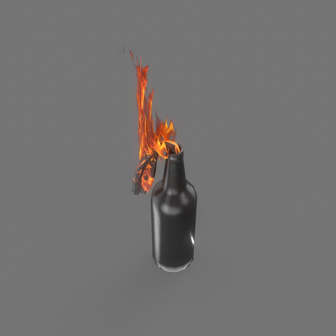 3D Molotov Cocktail Low Poly - TurboSquid 1885397