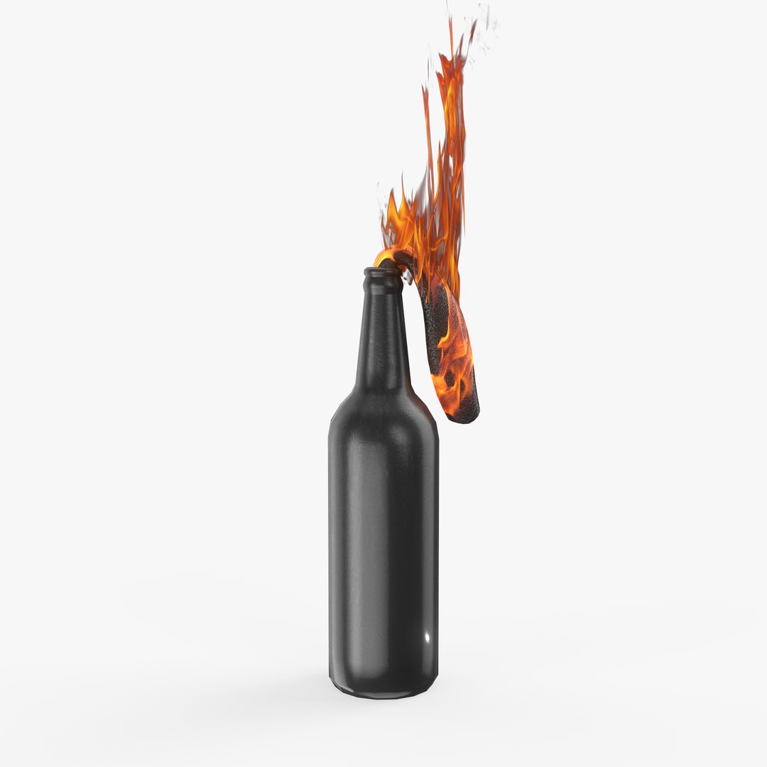 3D Molotov Cocktail Low Poly - TurboSquid 1885397