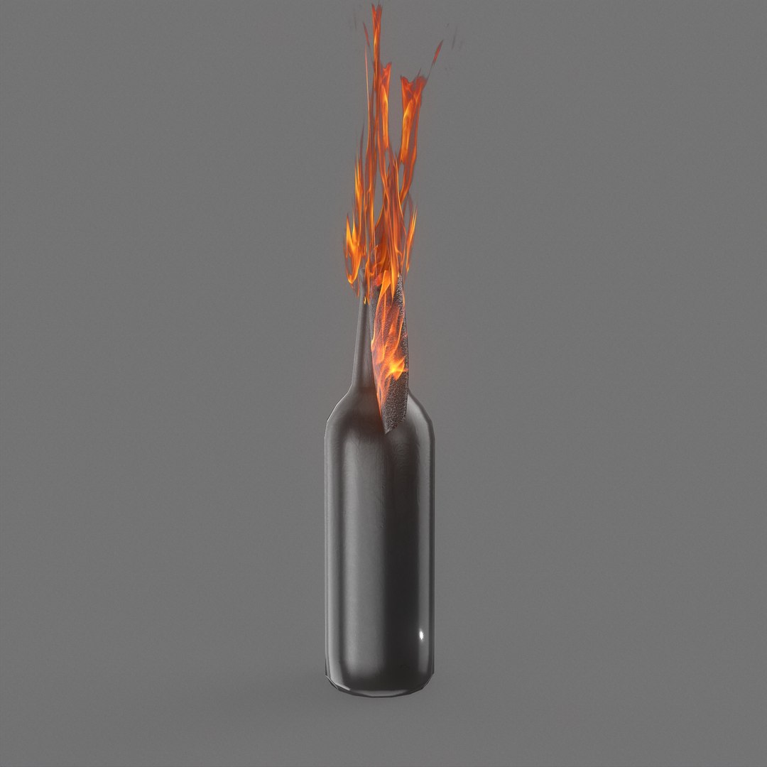 3D Molotov Cocktail Low Poly - TurboSquid 1885397