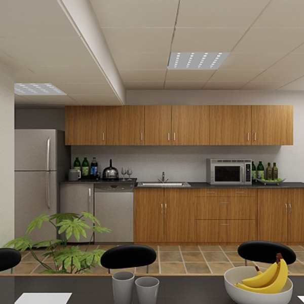 commercial kitchen 3d obj
