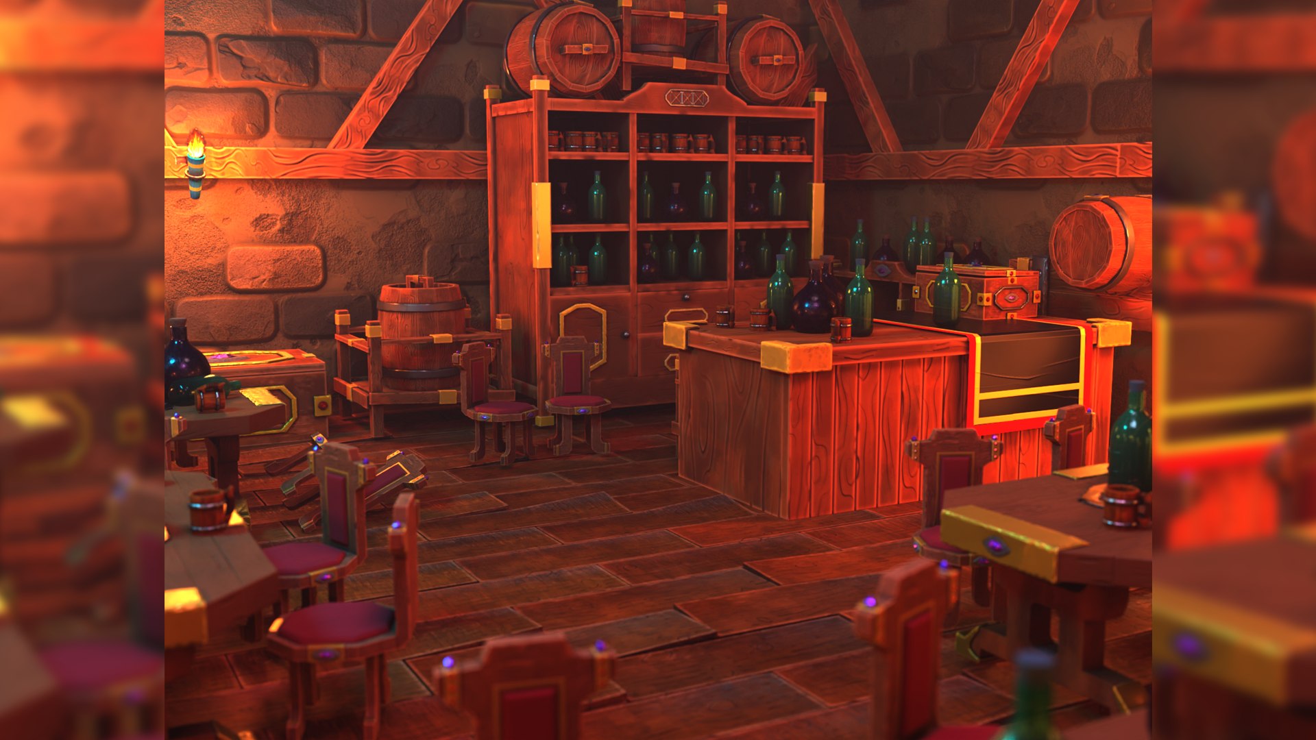 Medieval Bar Interior Kit model - TurboSquid 1895472